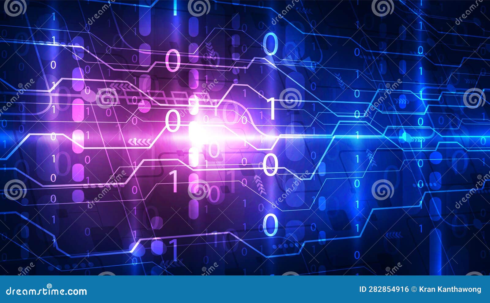 Abstract Tech Background. Futuristic Digital System Technology ...