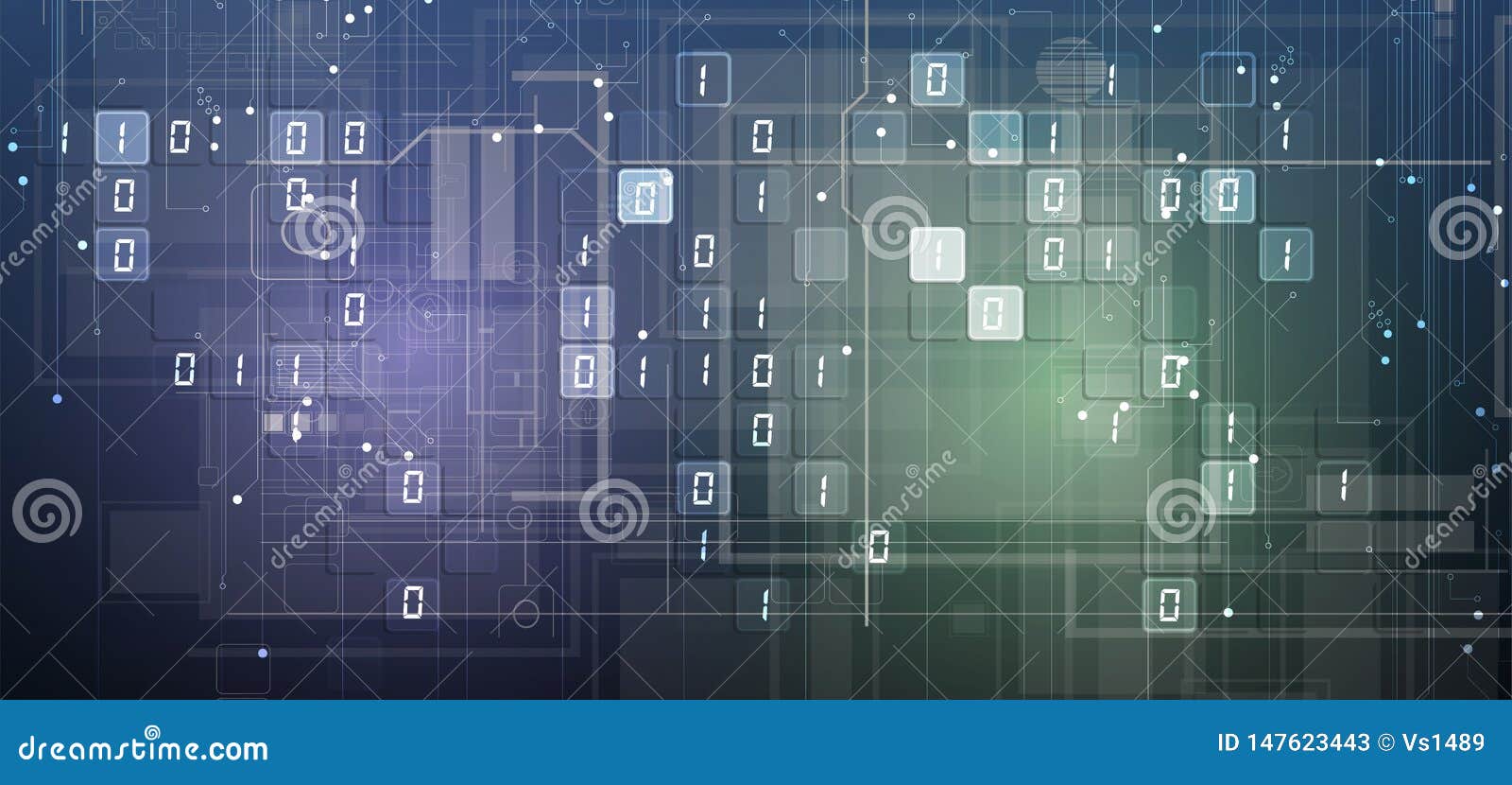 Abstract Tech Background. Futuristic Technology Interface Stock Vector ...