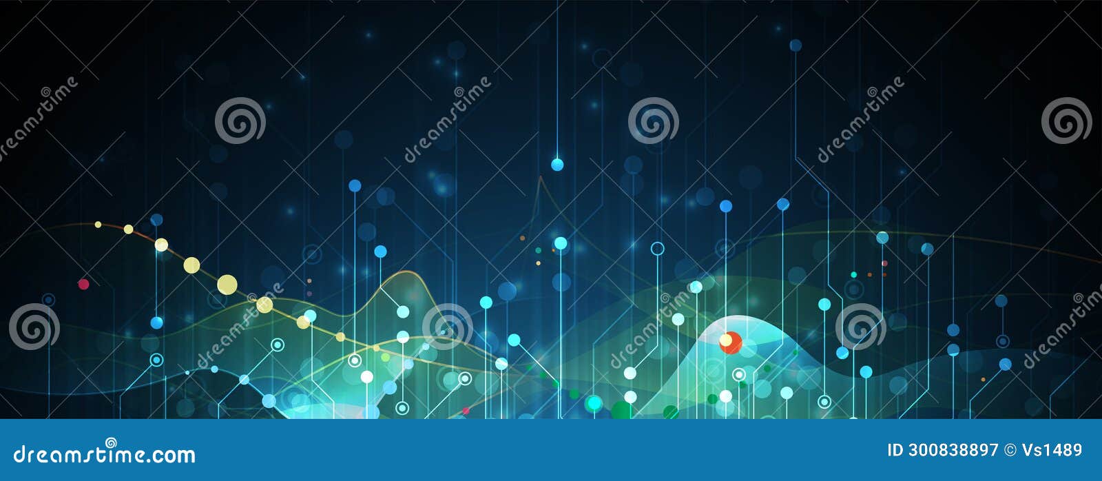 Abstract Tech Background. Futuristic Technology Interface with ...