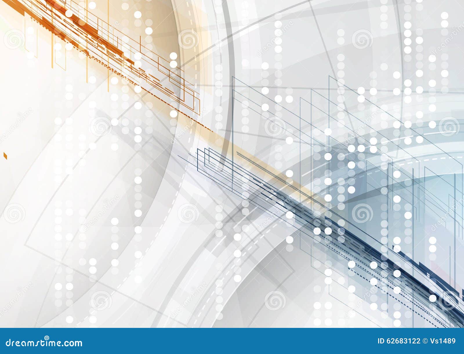 Abstract Tech Background. Futuristic Technology Interface. Vector ...
