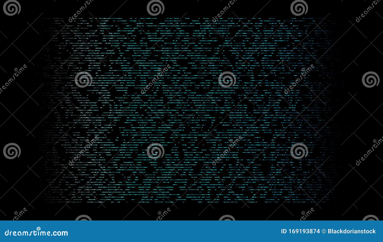 Abstract Tech Background. Matrix Particles Grid Stock Illustration ...