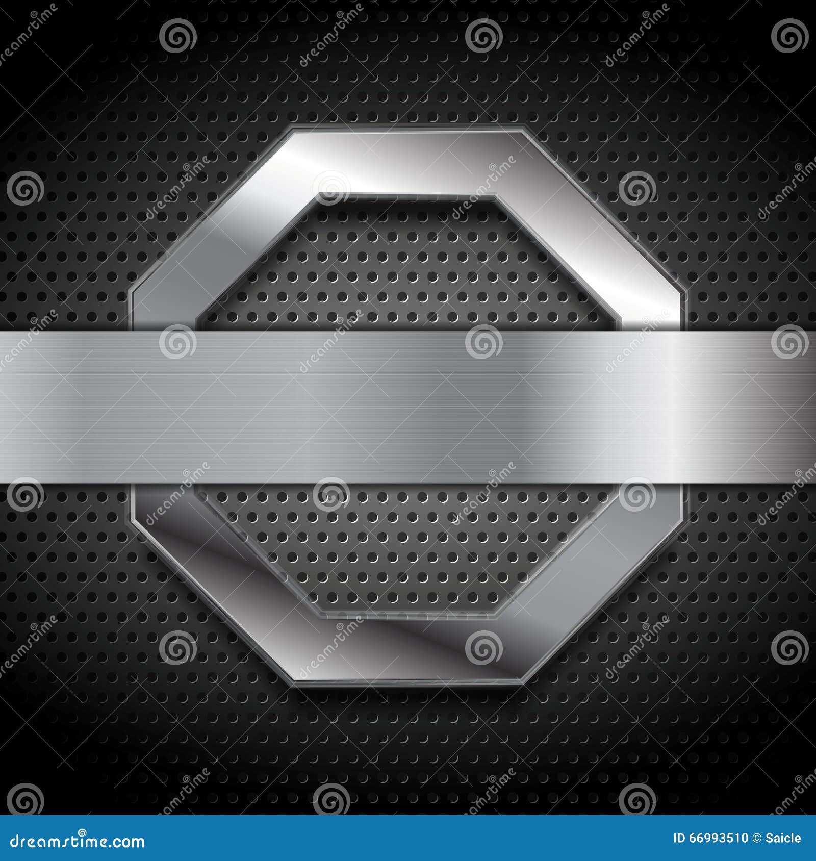 Octagon Shape Isolated Wall Clock Vector Illustration | CartoonDealer ...