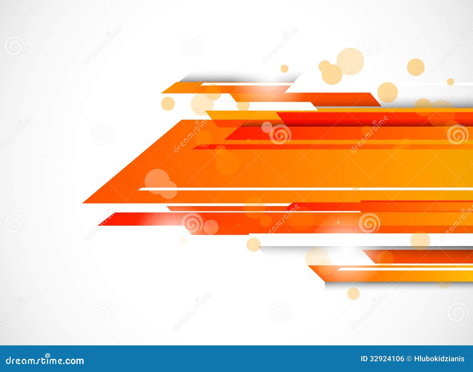 Abstract Tech Background in Orange Color Stock Vector - Illustration of ...