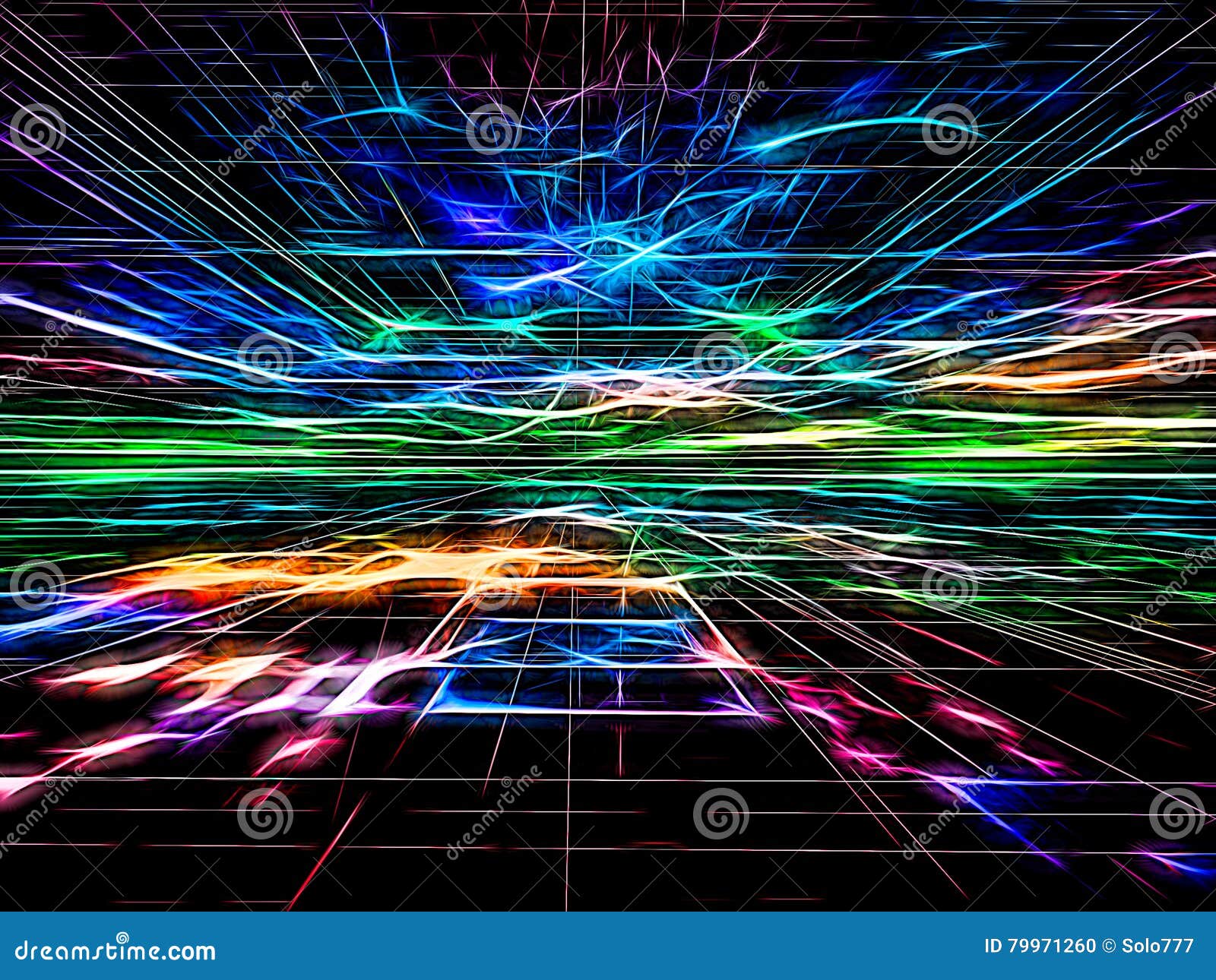 Abstract Tech Bright Background - Digitally Generated Image Stock ...