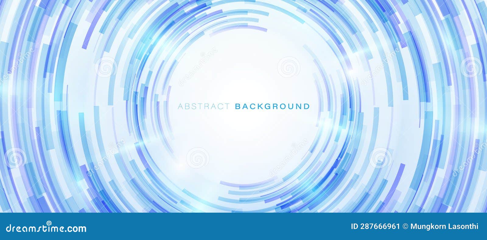 Abstract Tech Circle Background. Big Data System. Futuristic Technology ...