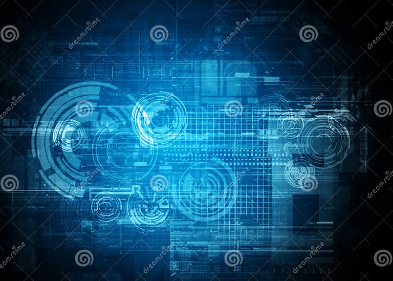 Abstract tech design stock illustration. Illustration of banner - 18702941