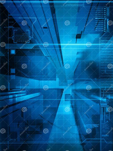 Abstract tech design stock illustration. Illustration of light - 19966503