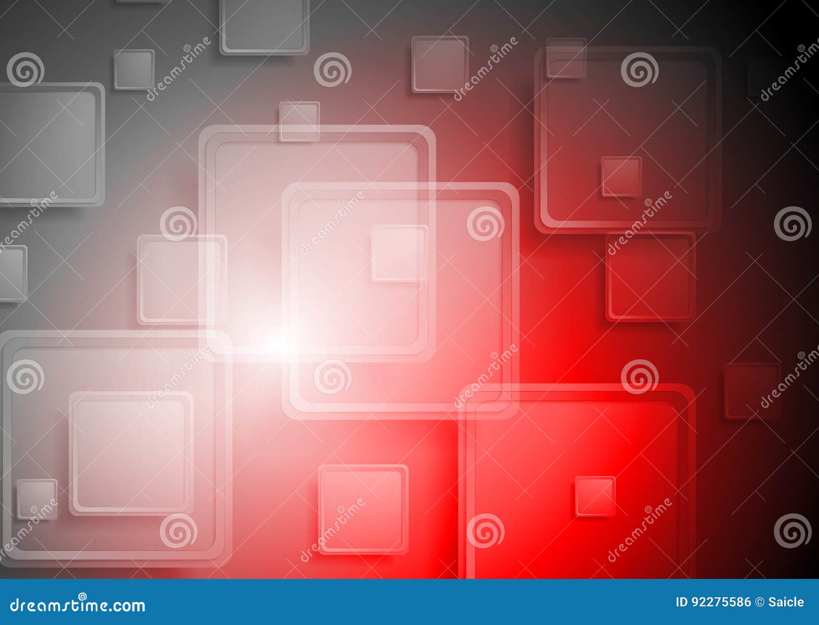 Abstract Tech Geometric Squares Background Stock Vector - Illustration ...