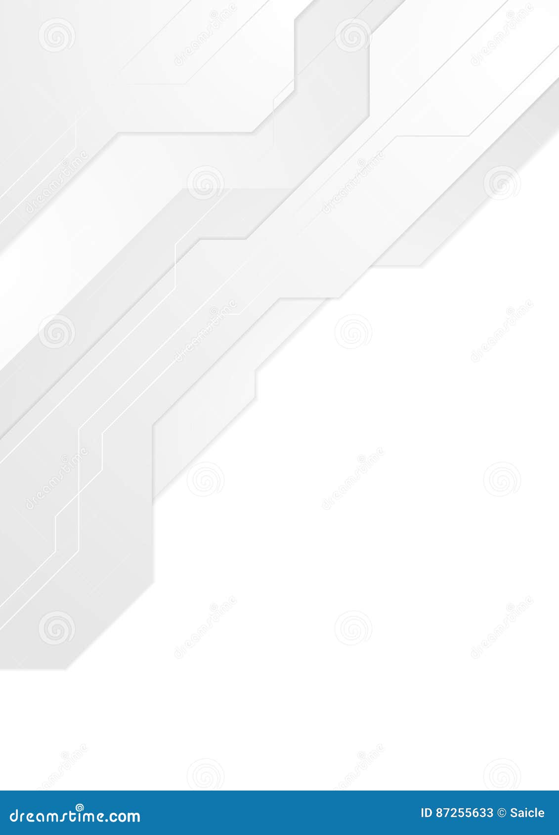 Abstract Tech Grey Vector Flyer Background Stock Vector - Illustration ...