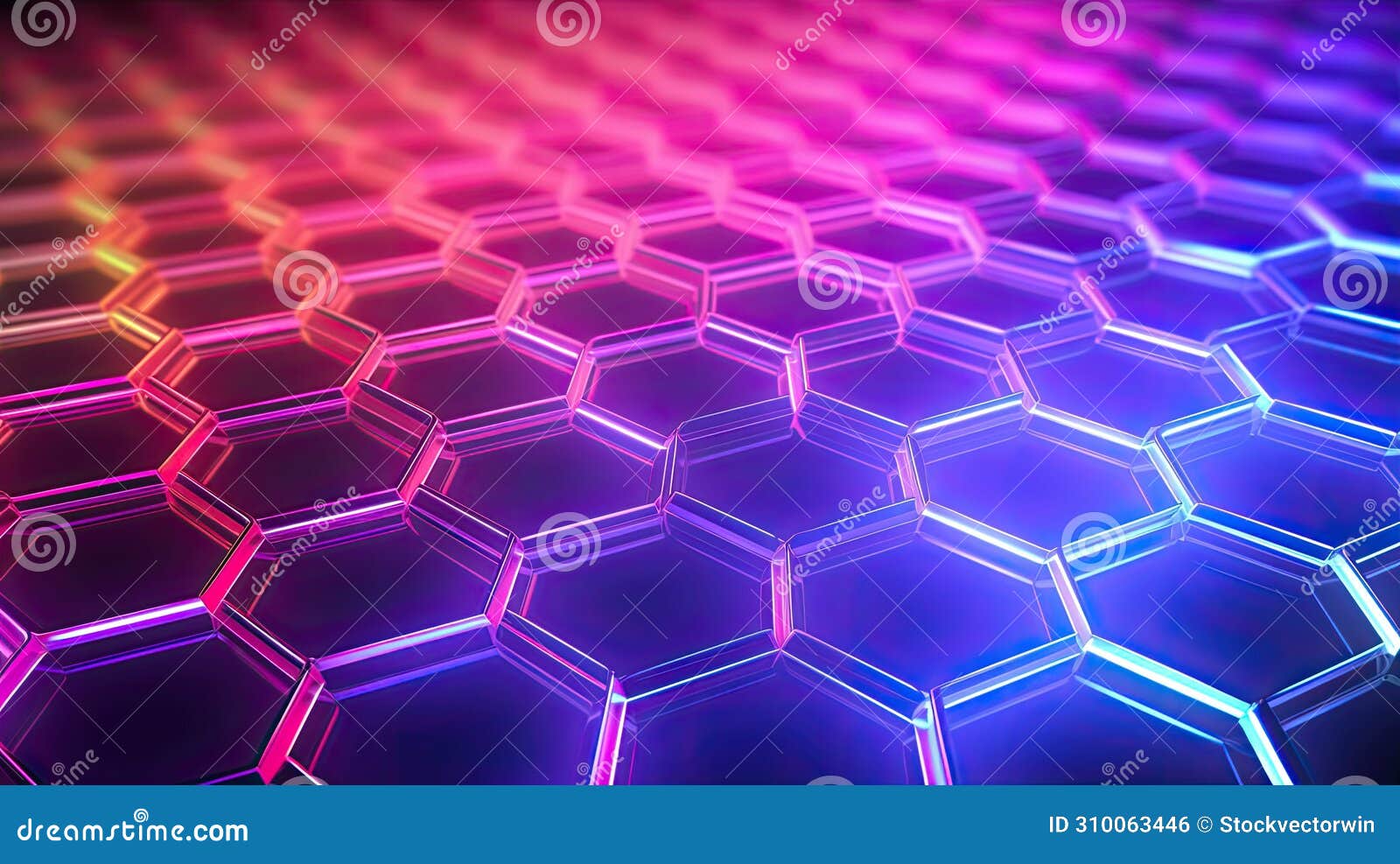 Abstract Tech Hexagon Background Stock Illustration - Illustration of ...