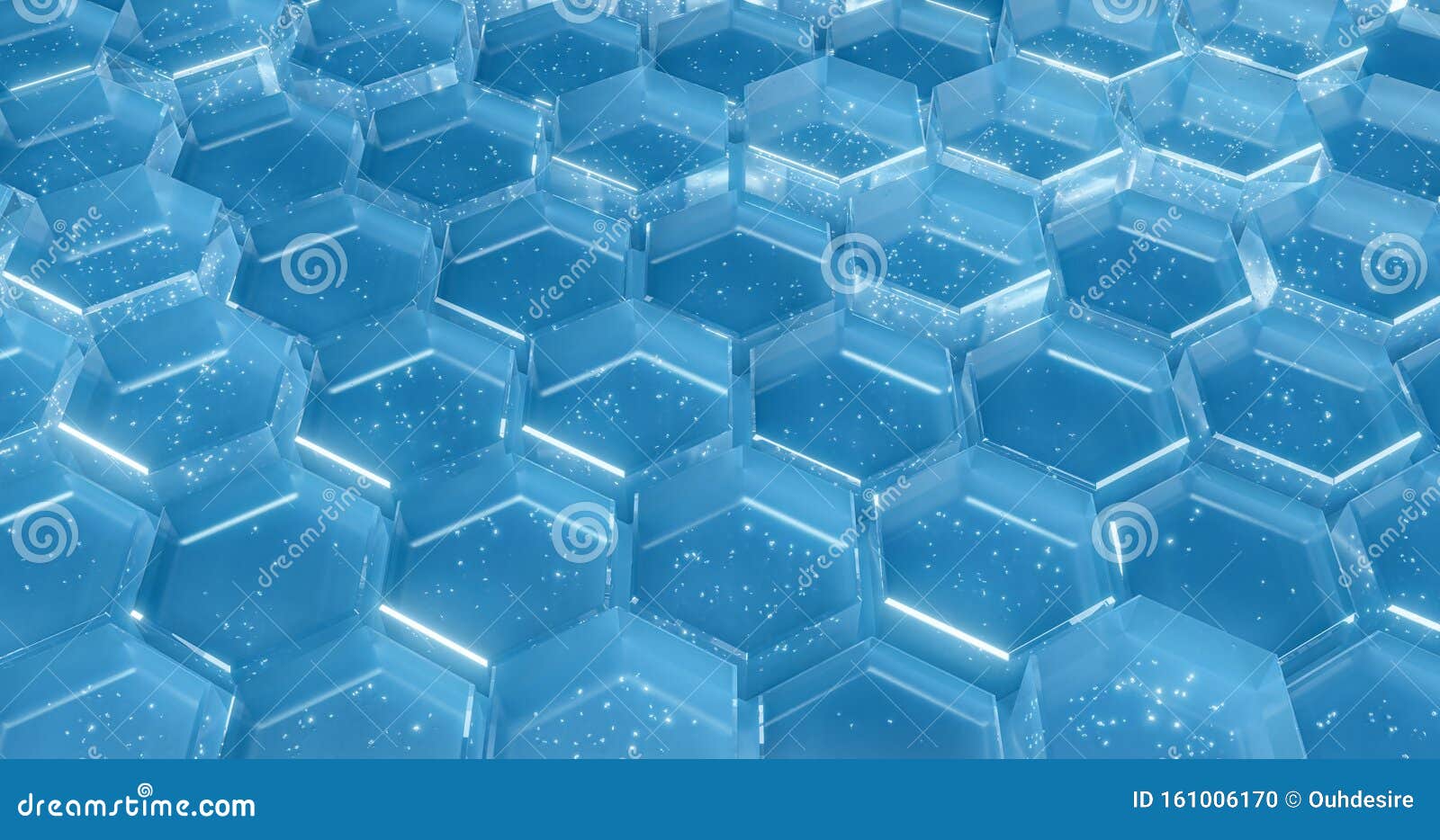 Abstract Tech Honeycomb Background. Stock Illustration - Illustration ...