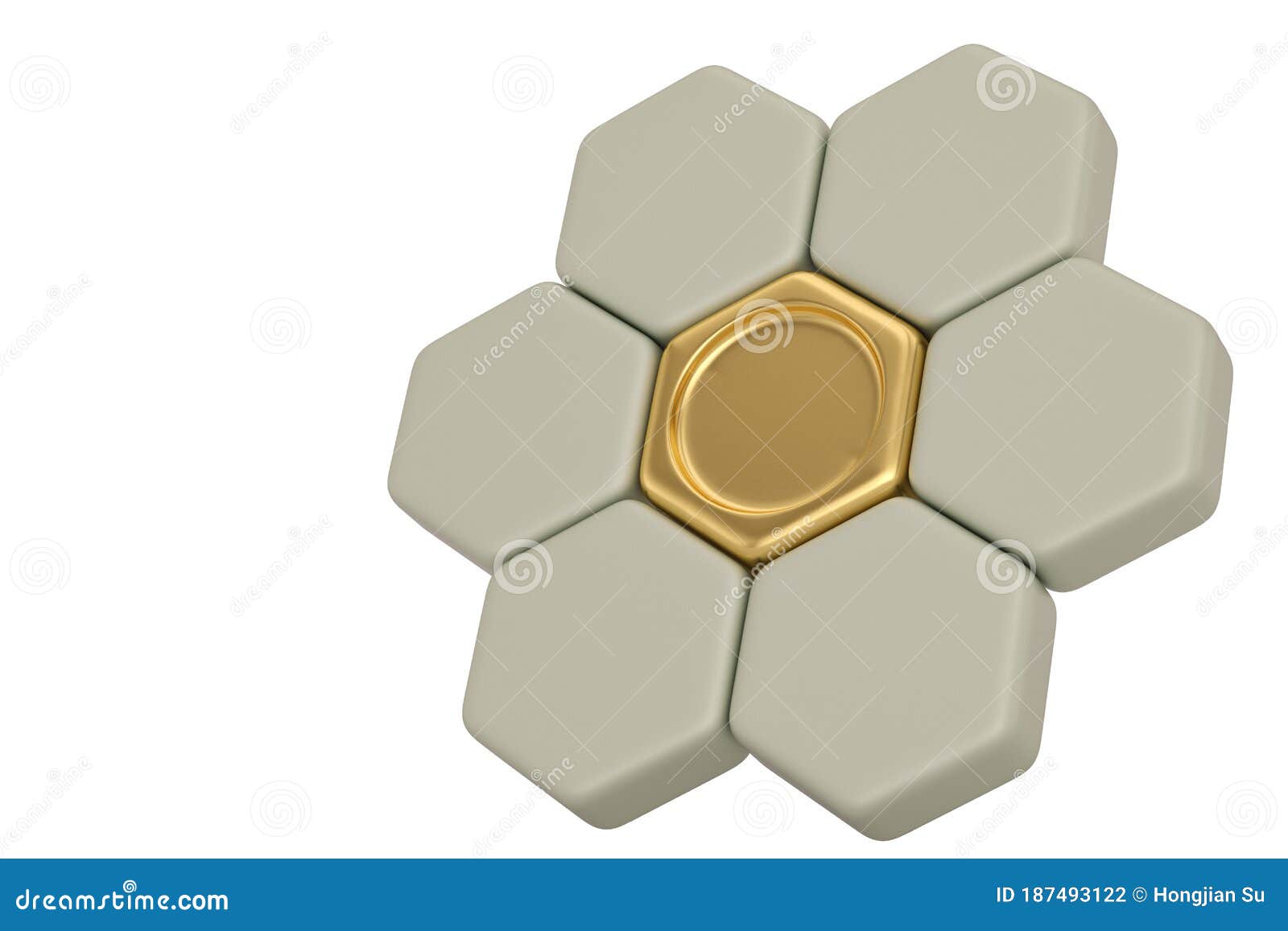 Abstract Tech Honeycomb Background Hexagons Isolated on White ...
