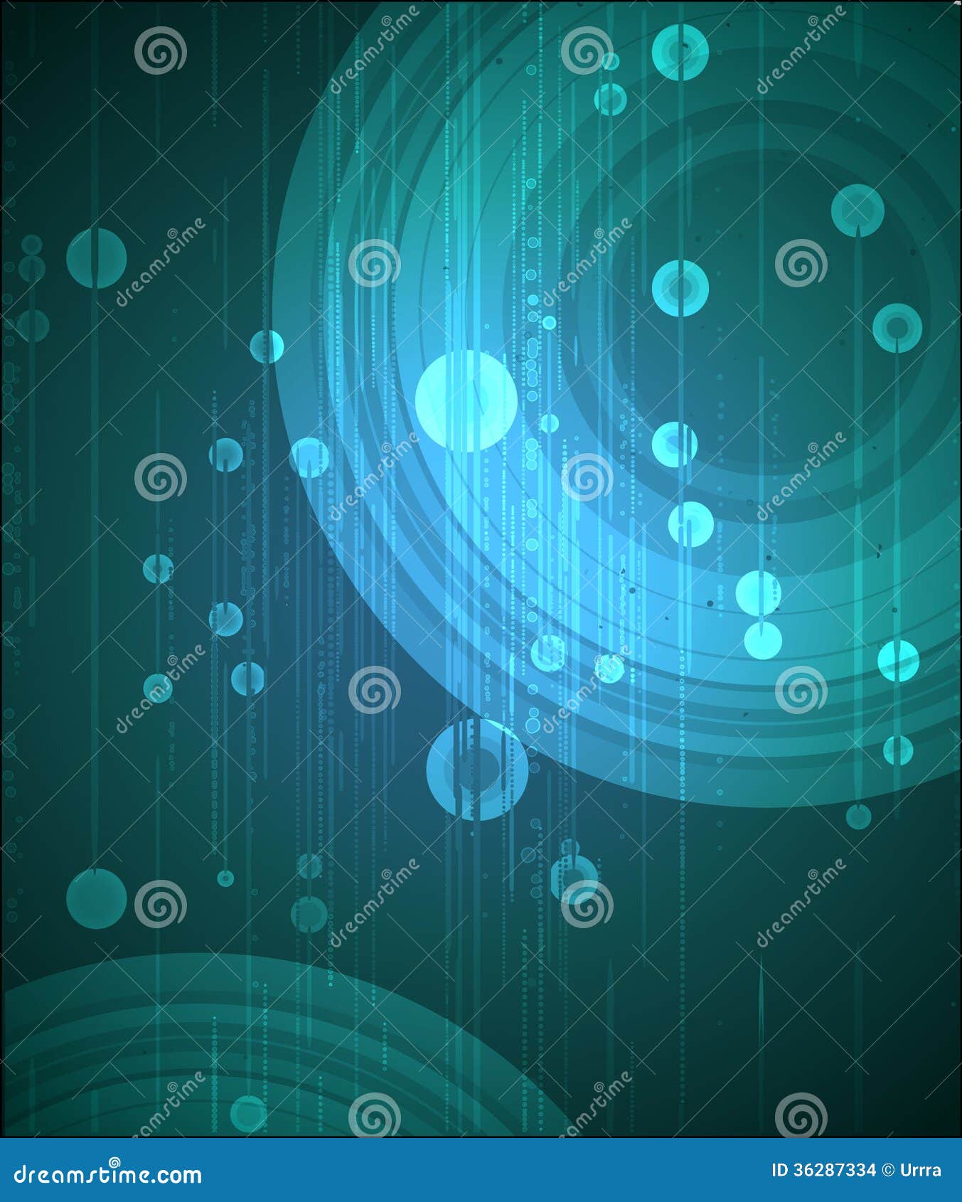 Abstract Tech Illustration. Stock Vector - Illustration of tech ...