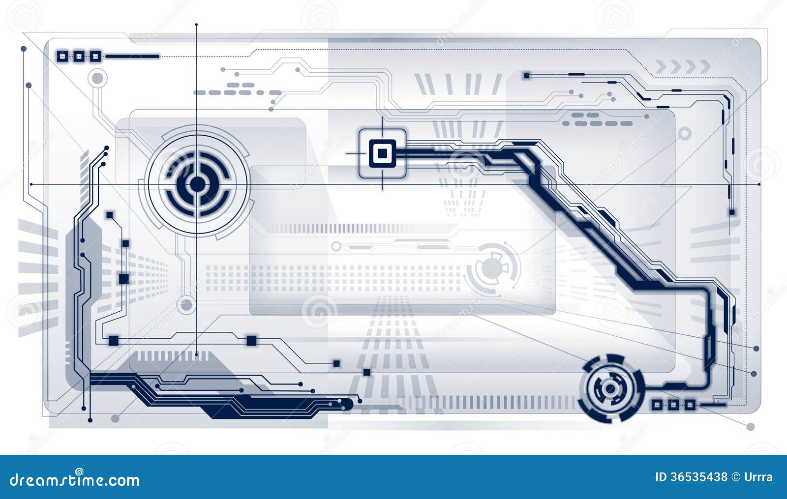 Abstract Tech Illustration. Stock Vector - Illustration of hitech ...