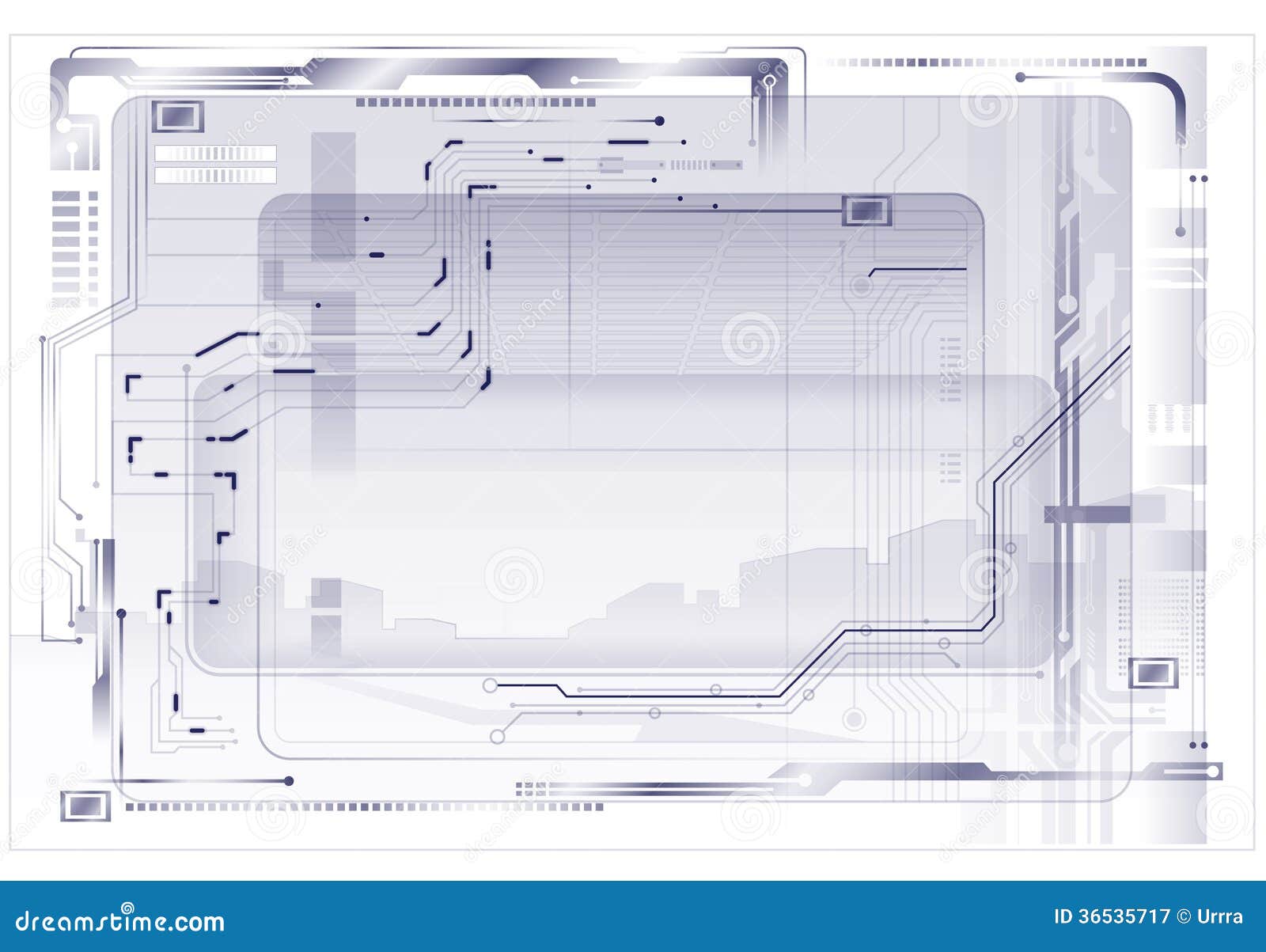 Abstract Tech Illustration. Stock Vector - Illustration of digital ...