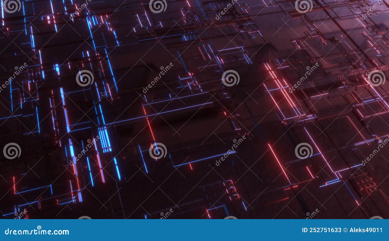 Abstract Tech Neon Background.Technologies of the Future.Circuit Board ...