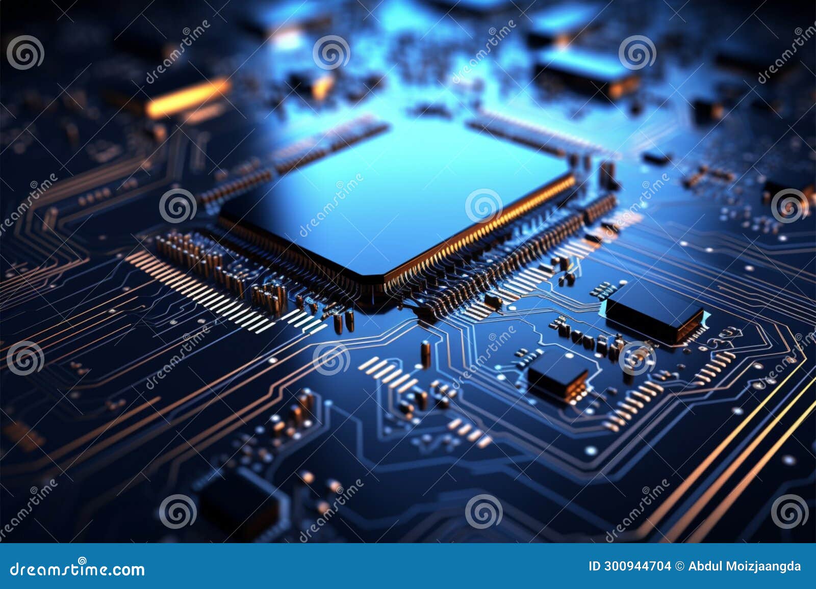 Abstract Tech Precision 3D Target with Arrows in Dark Space Stock ...