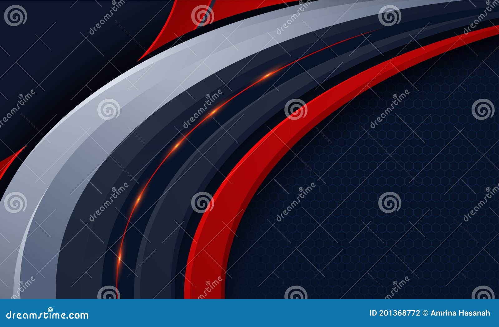 Abstract Tech Red and Black Concept Design Stock Vector - Illustration ...