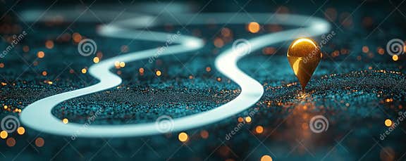 Abstract Tech Roadmap Illustration. Modern Tech Upgrades Visualized As ...