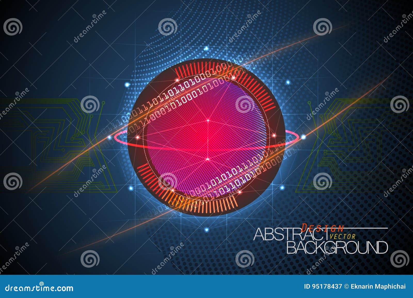 Abstract tech scene vector stock vector. Illustration of simulator ...