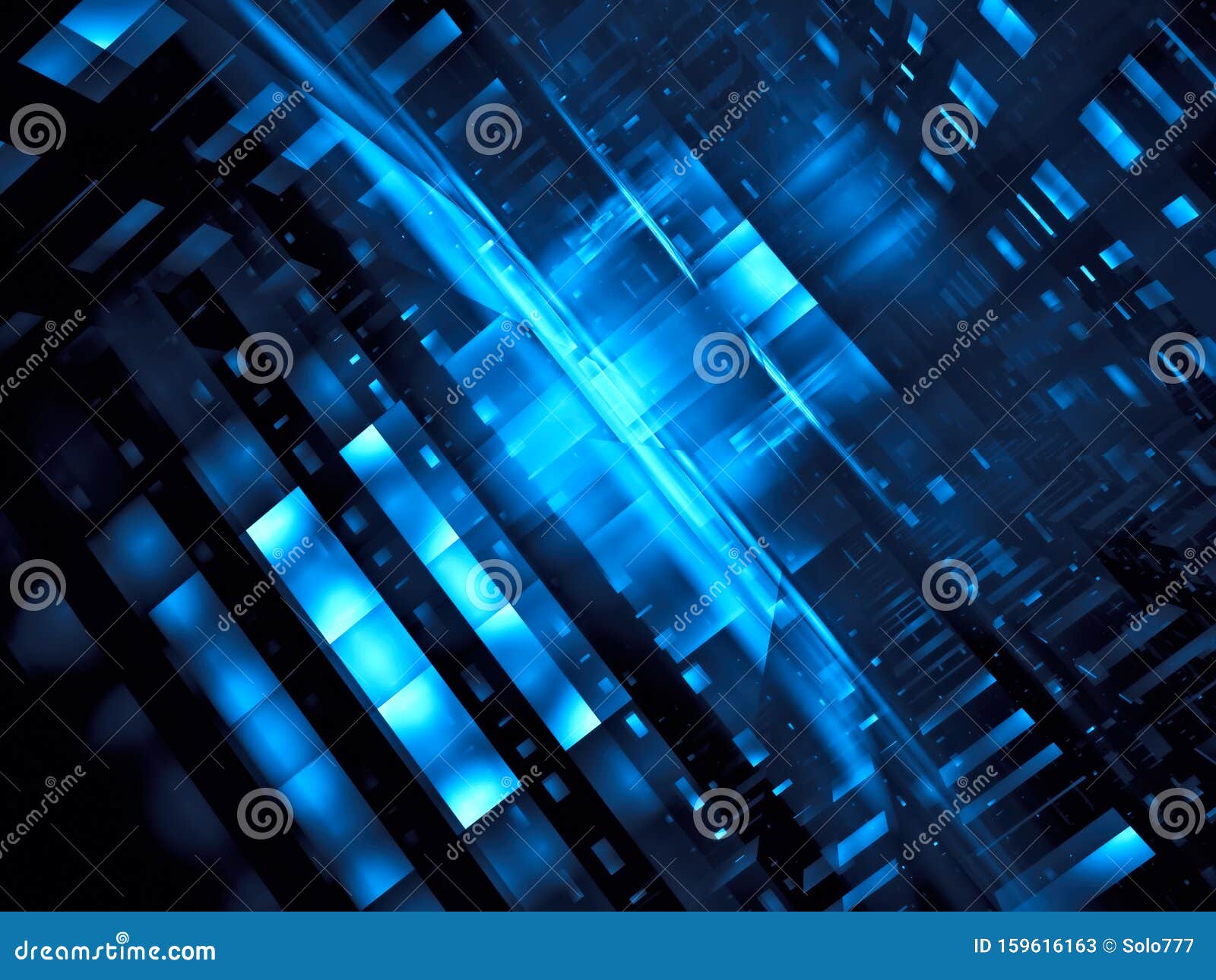 Abstract Portal or Data Center - Digitally Generated 3d Illustration ...