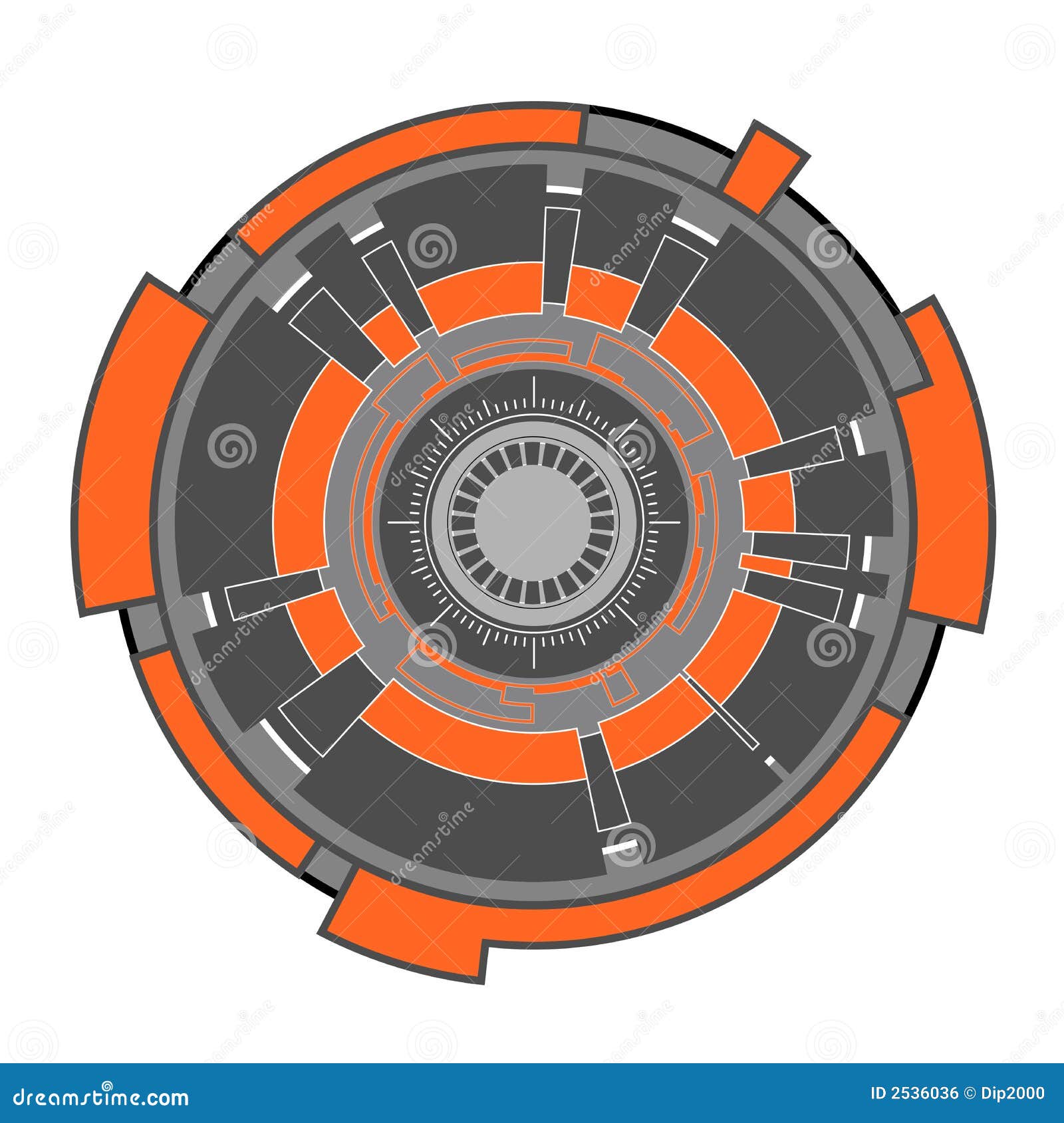 Abstract tech shape stock vector. Illustration of shape - 2536036