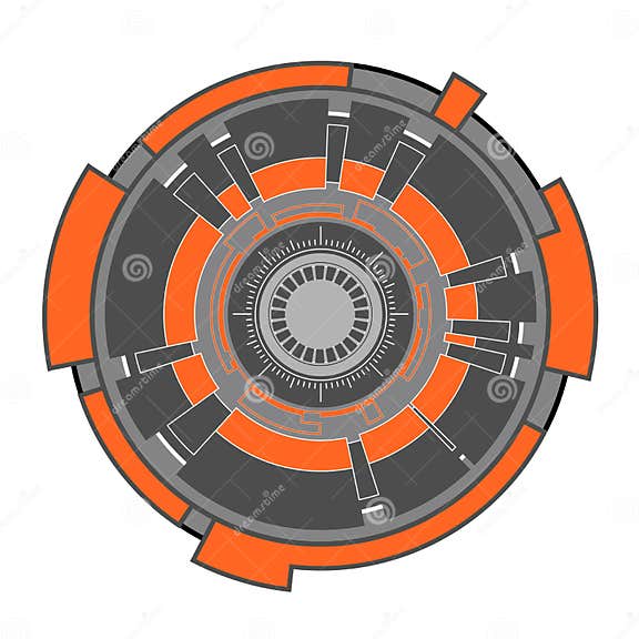 Abstract tech shape stock vector. Illustration of shape - 2536036