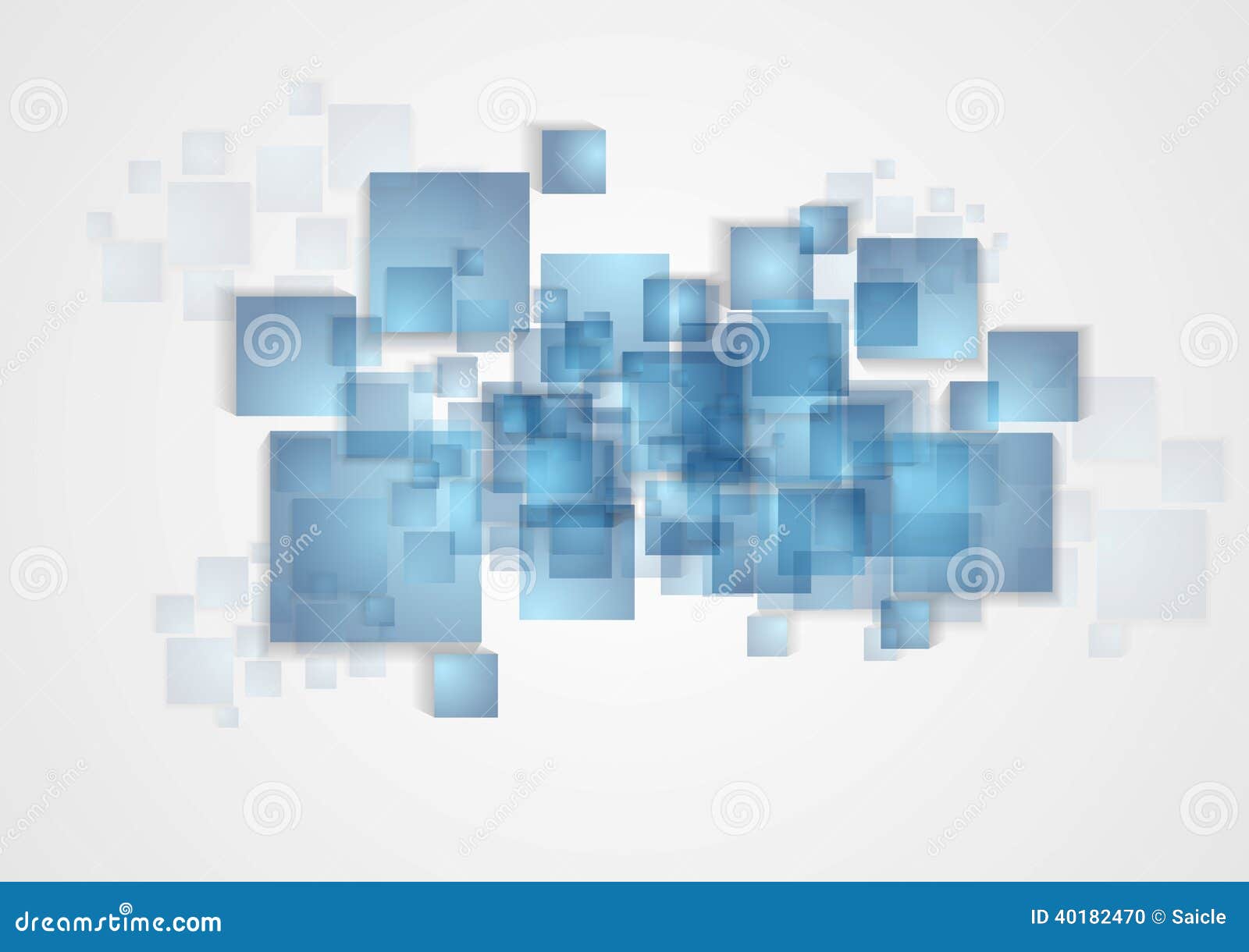 Abstract Tech Squares Design Stock Vector - Illustration of card, color ...