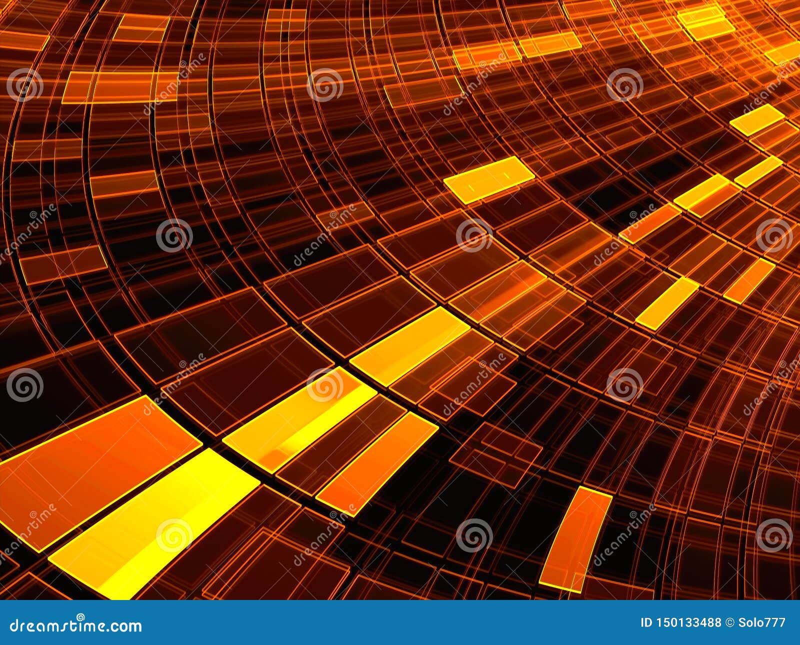 Abstract Tech Style Background - Digitally Generated Image Stock ...