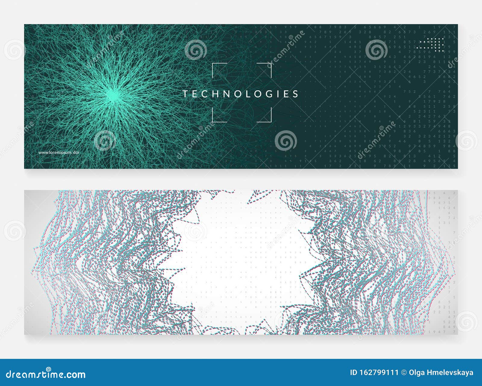 Abstract Tech Visuals. Digital Technology Stock Vector - Illustration ...