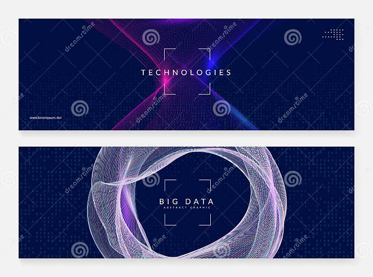 Abstract Tech Visuals. Digital Technology Stock Vector - Illustration ...