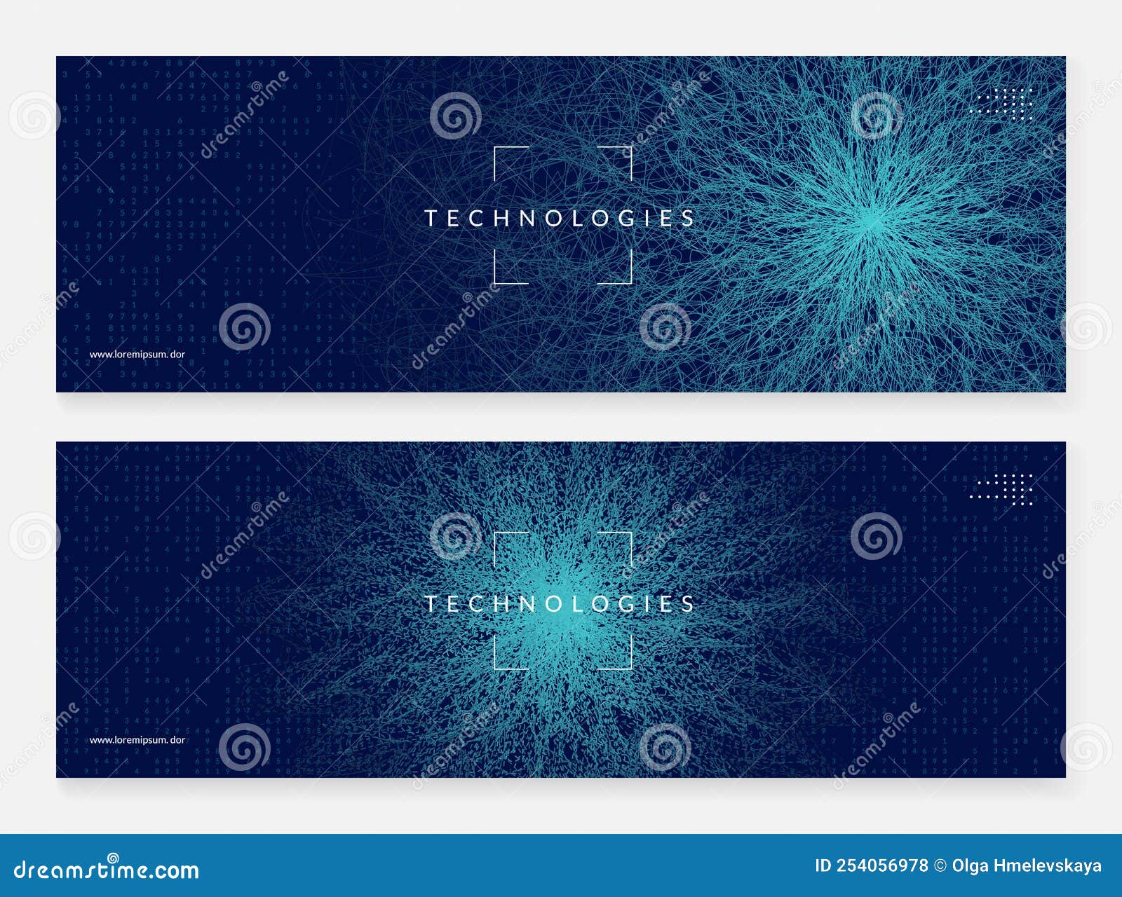 Abstract Tech Visuals. Digital Technology Stock Illustration ...