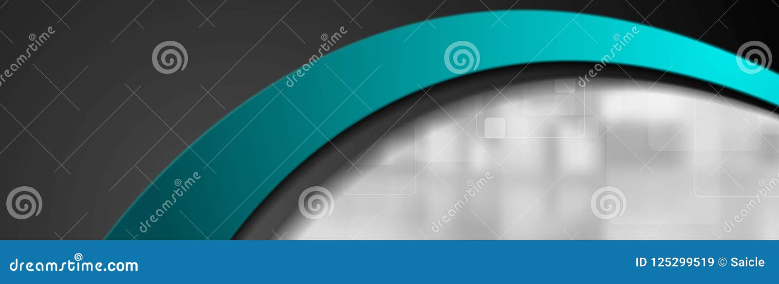 Abstract Tech Wavy Web Header Banner Stock Vector - Illustration of ...