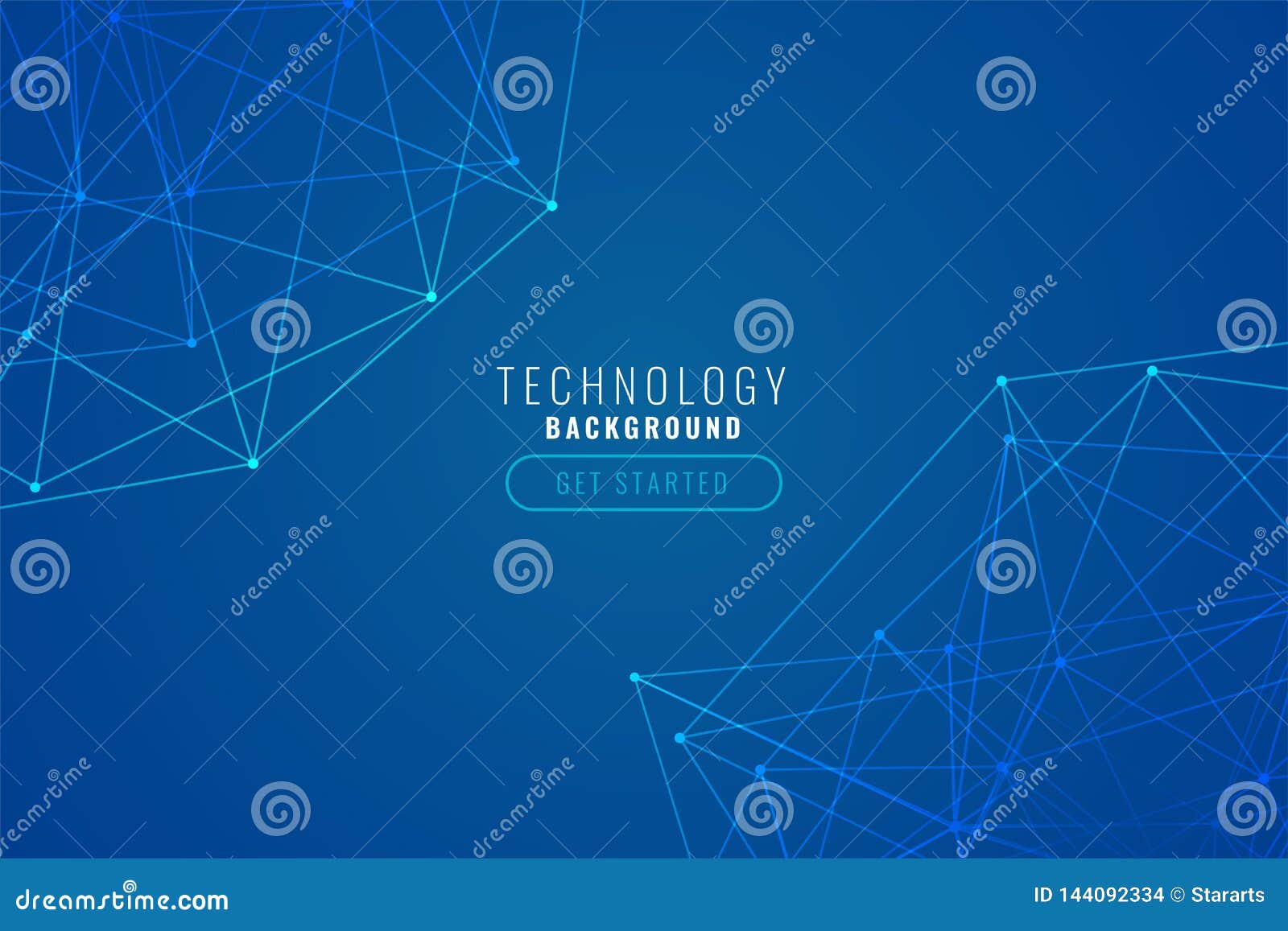 Abstract Tech Wire Mesh Blue Background Stock Vector - Illustration of ...