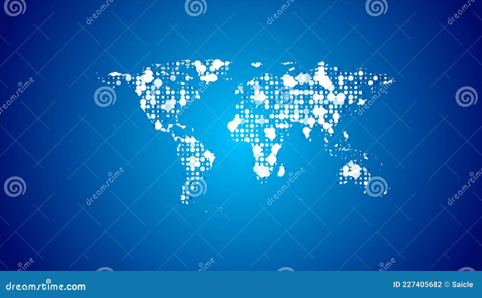 Abstract Tech World Map from Halftone Dots Motion Background Stock ...