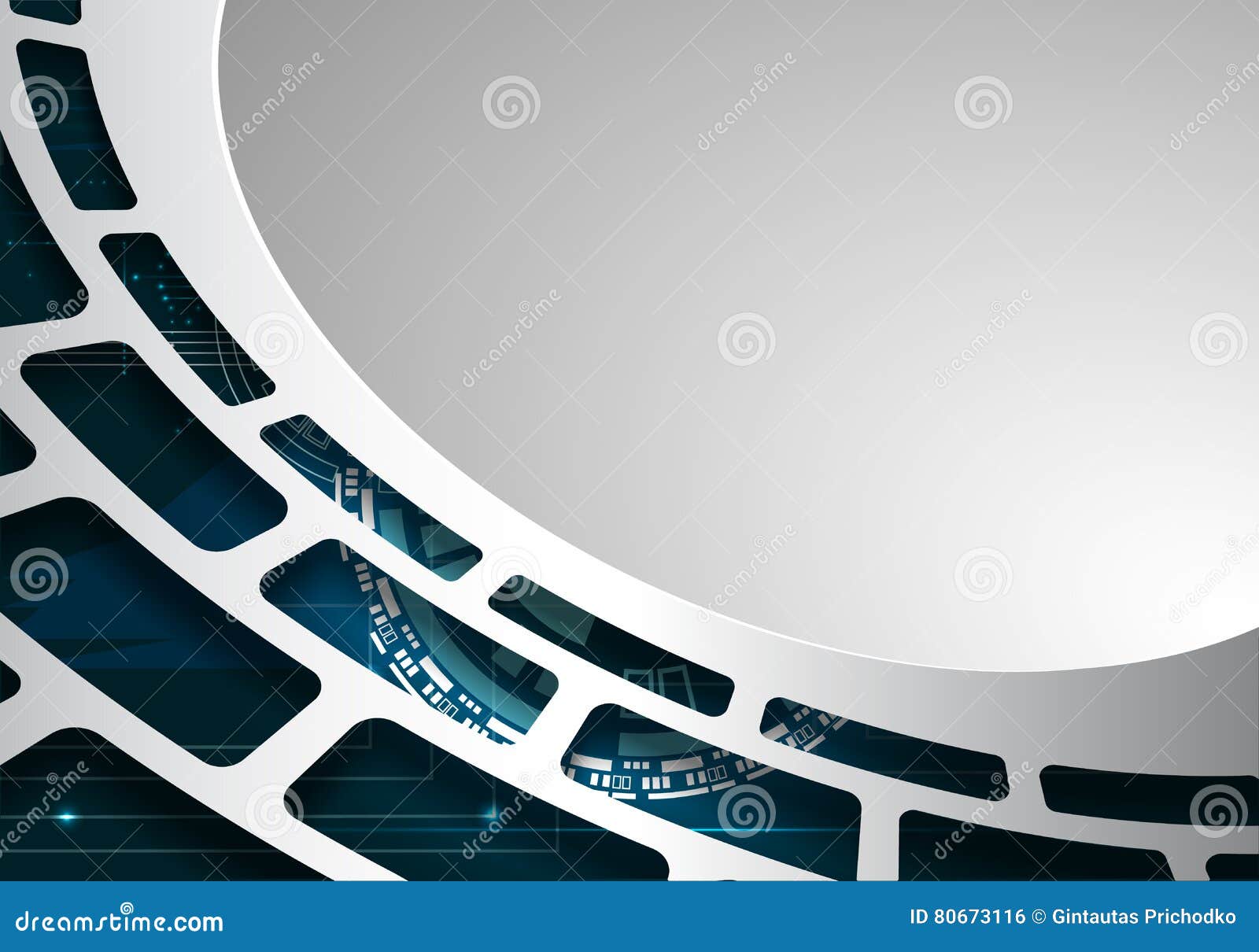 Abstract Technical Background Grey 4 Stock Illustration - Illustration ...
