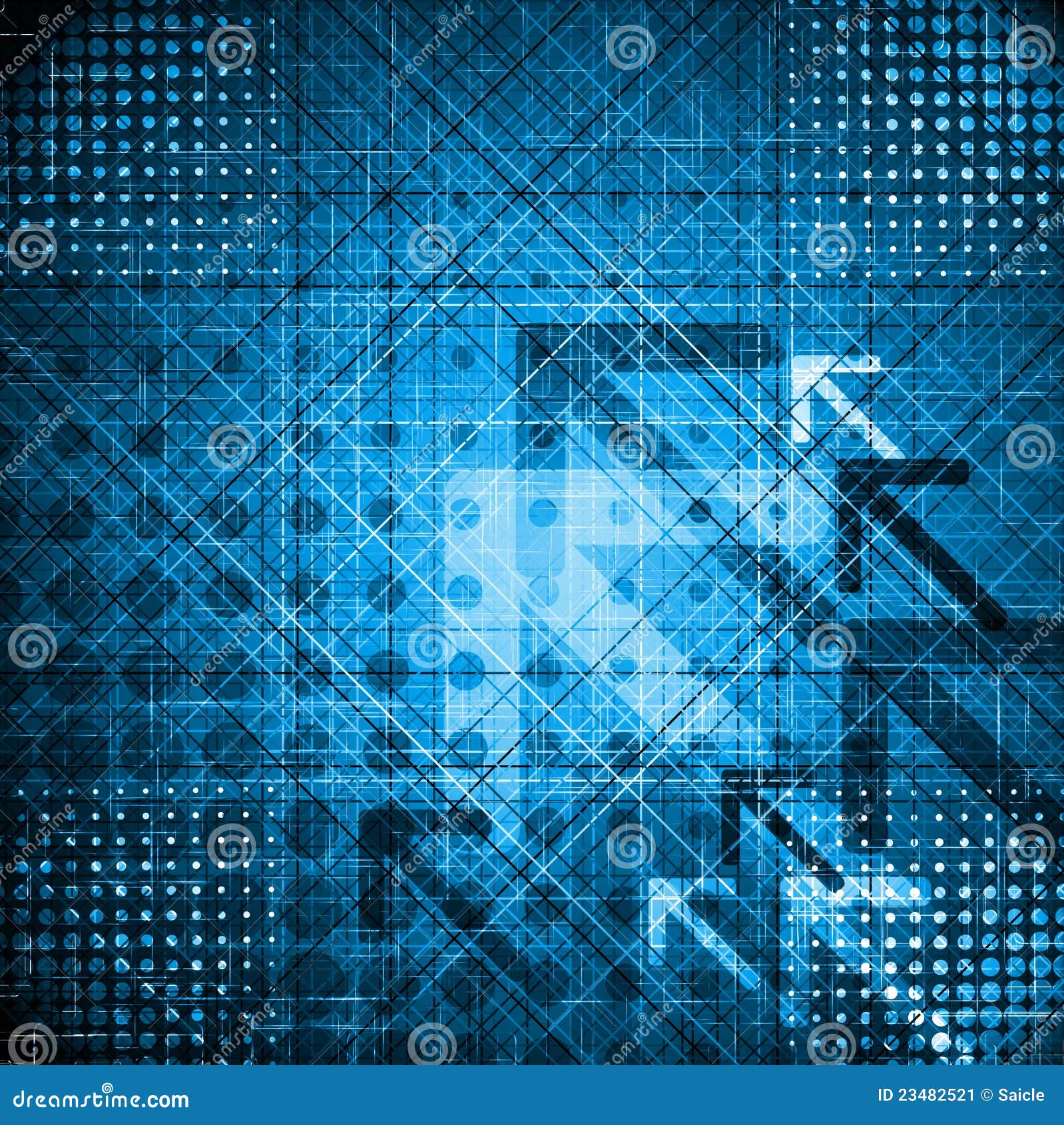 Abstract Technical Illustration Stock Vector - Illustration of design ...