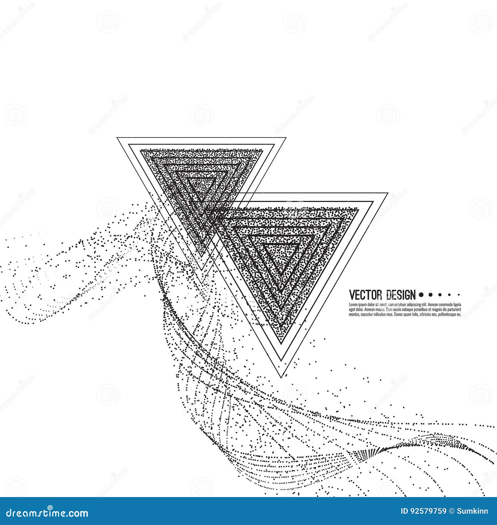 Abstract techno background stock vector. Illustration of line - 92579759