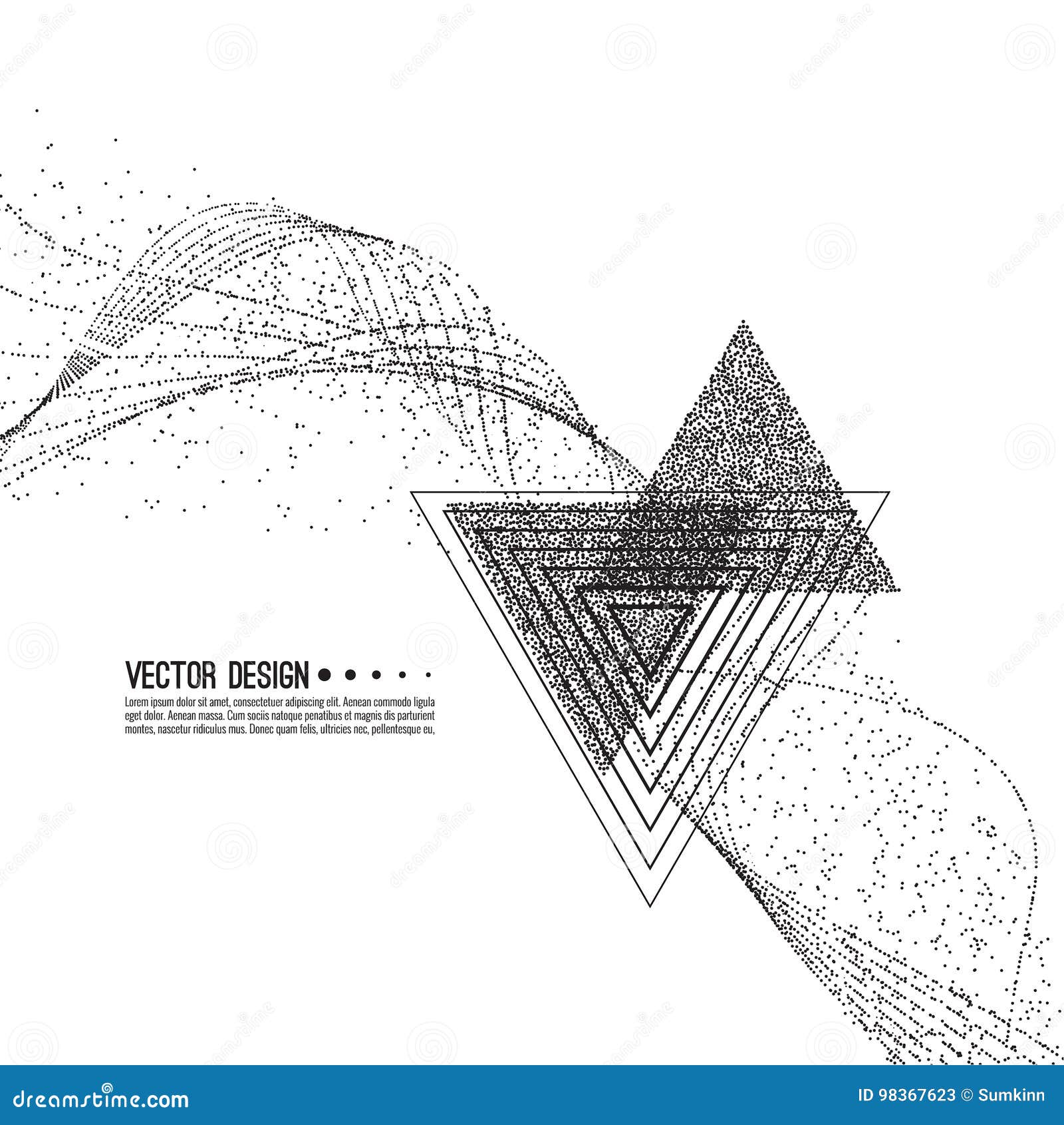 Abstract techno background stock vector. Illustration of element - 98367623