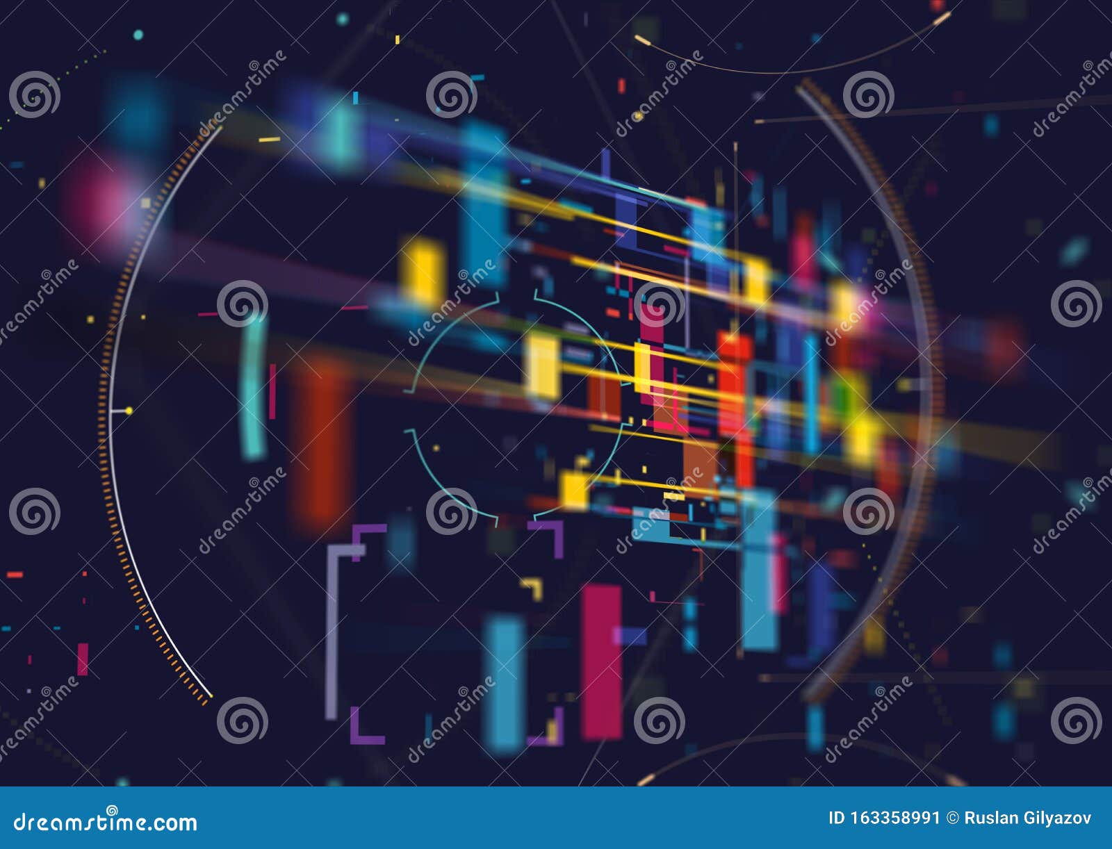 Abstract Techno Background Futuristic Abstract High Tech Design Stock Image Image Of Data