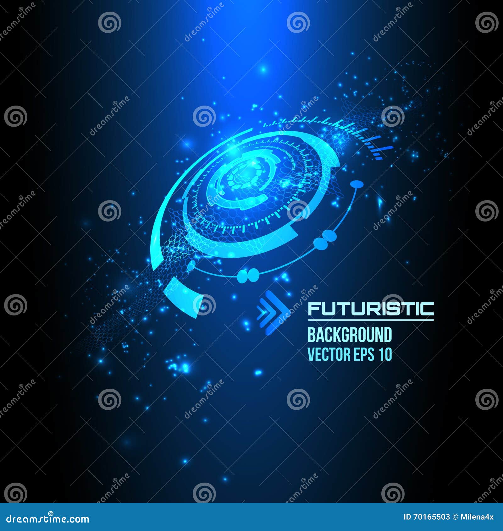 Abstract Techno Background for Futuristic High Tech Design - Vector ...