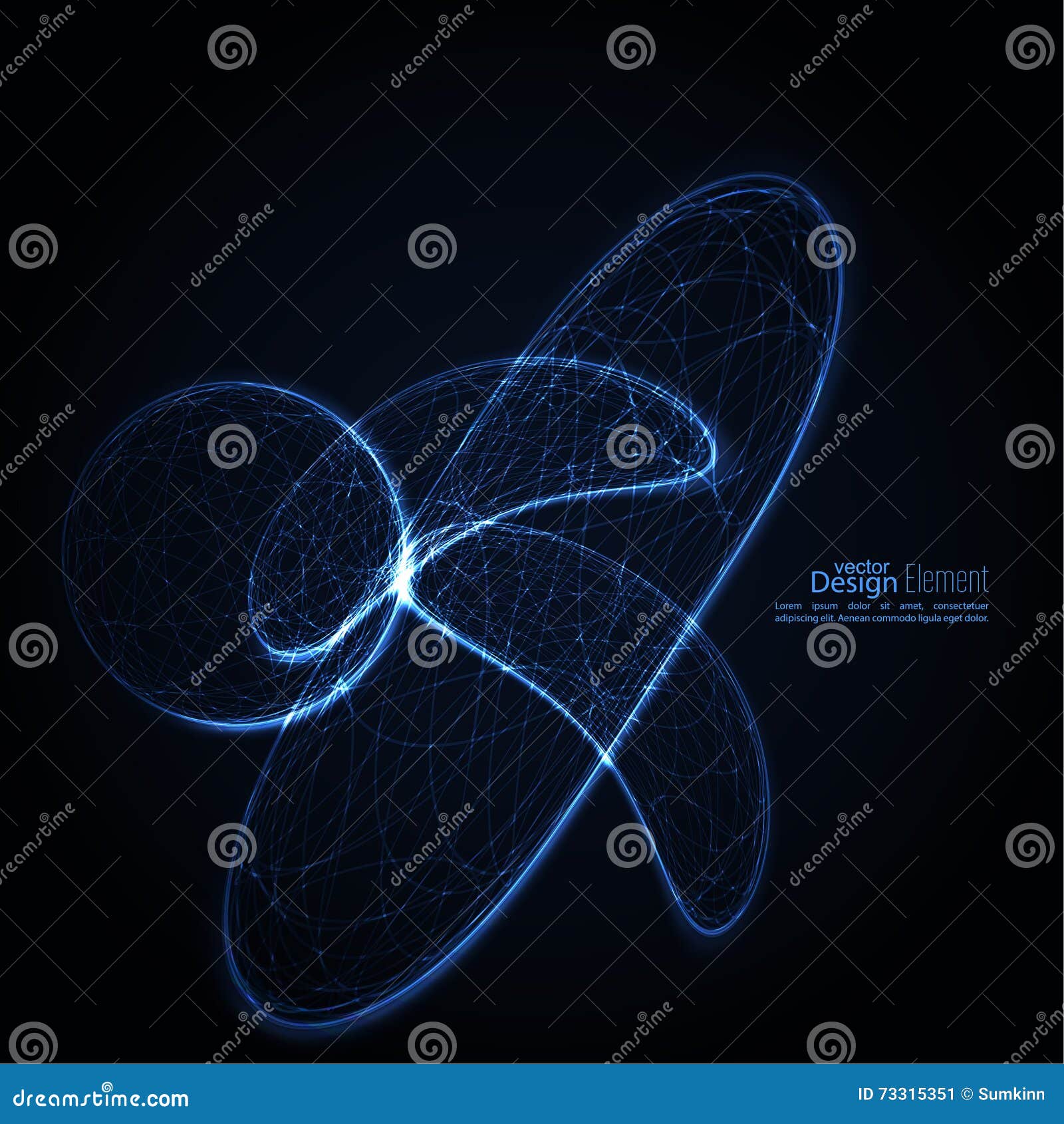 Abstract techno background stock vector. Illustration of fission - 73315351