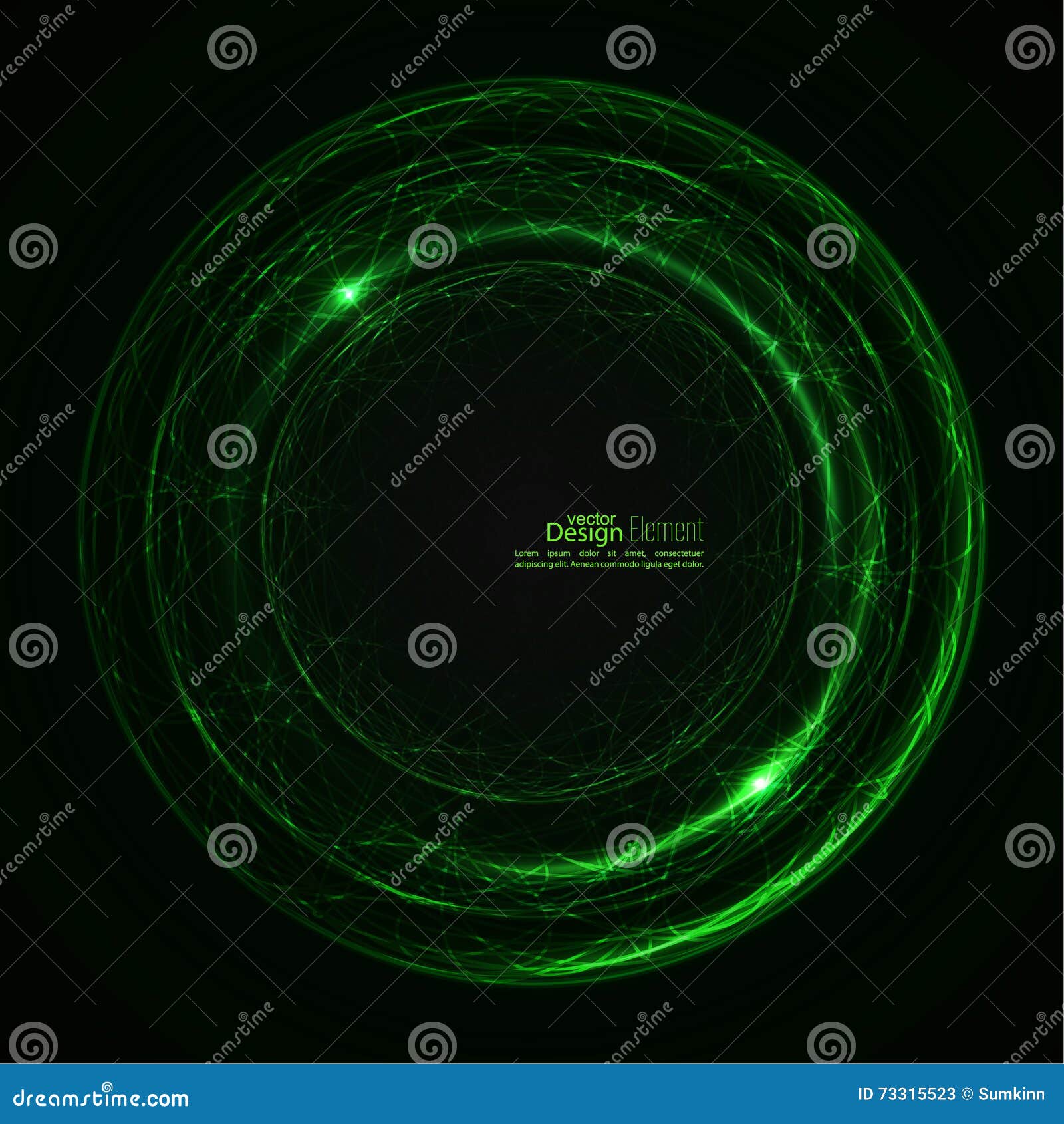 Abstract Techno Background. Stock Vector - Illustration of curl ...