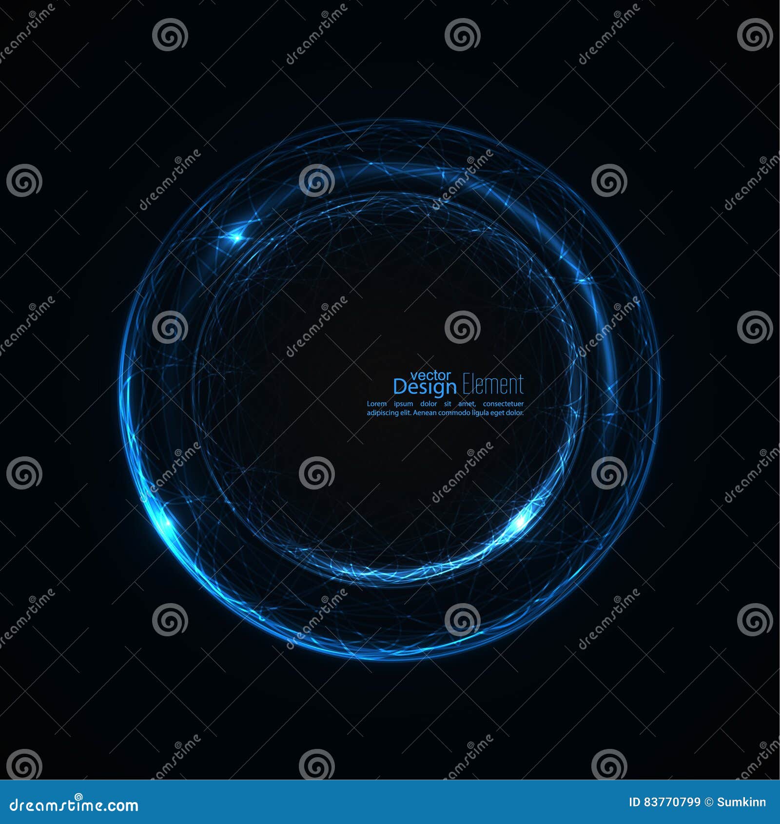 Abstract Techno Background. Stock Vector - Illustration of curve ...