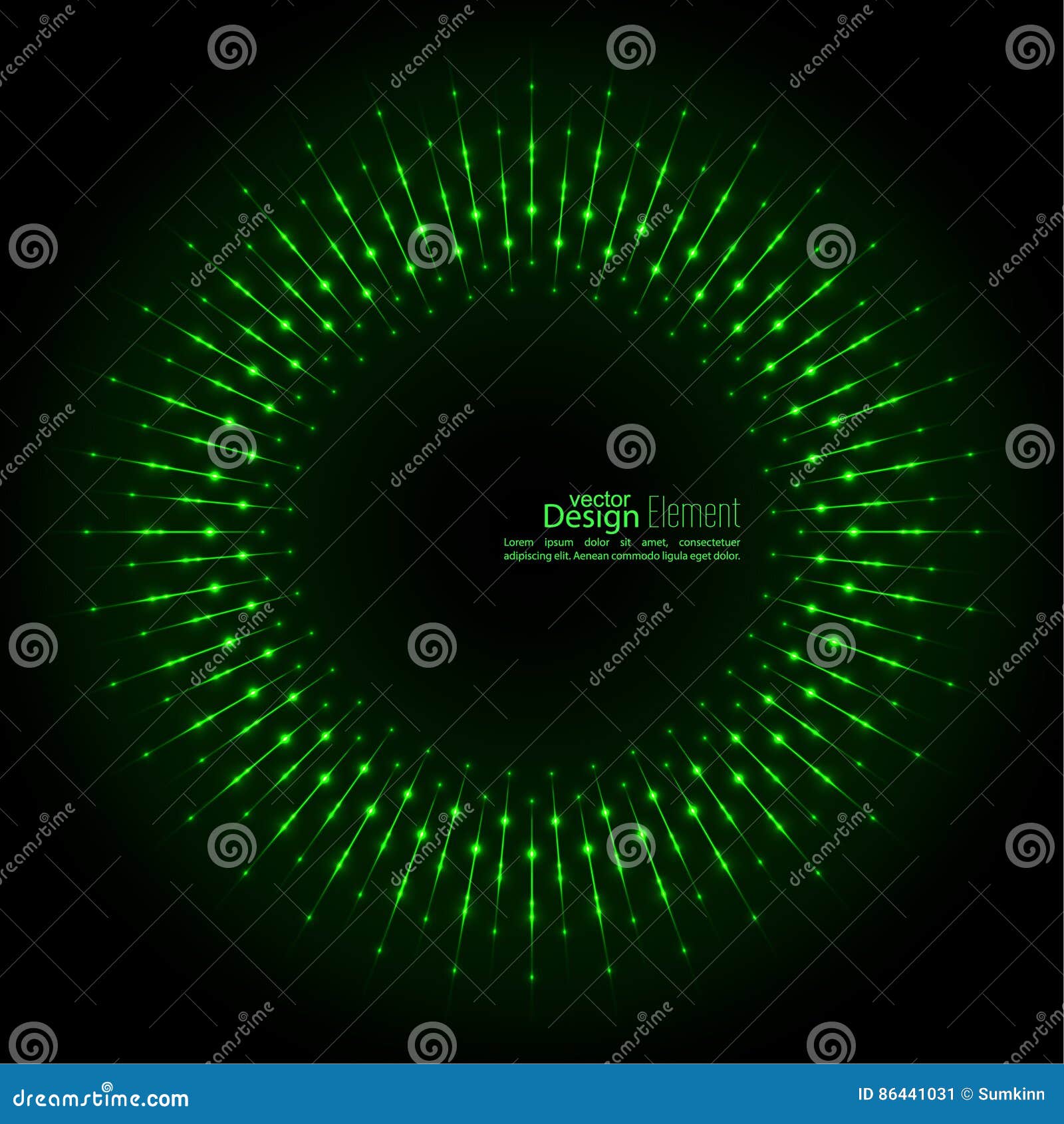 Abstract Techno Background. Stock Vector - Illustration of illuminated ...