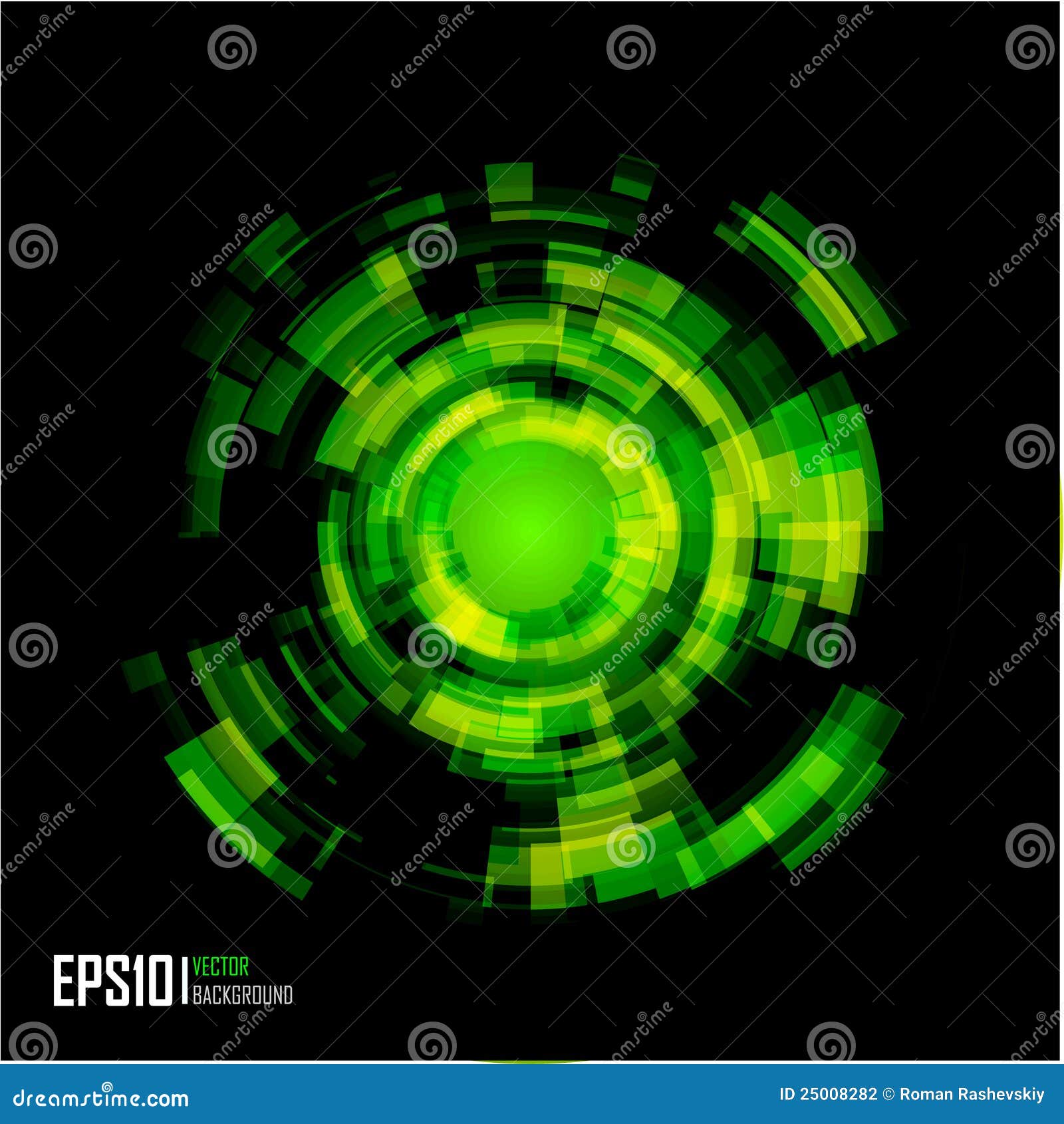 Abstract Techno Circle Background. Eps 10. Stock Vector - Illustration ...