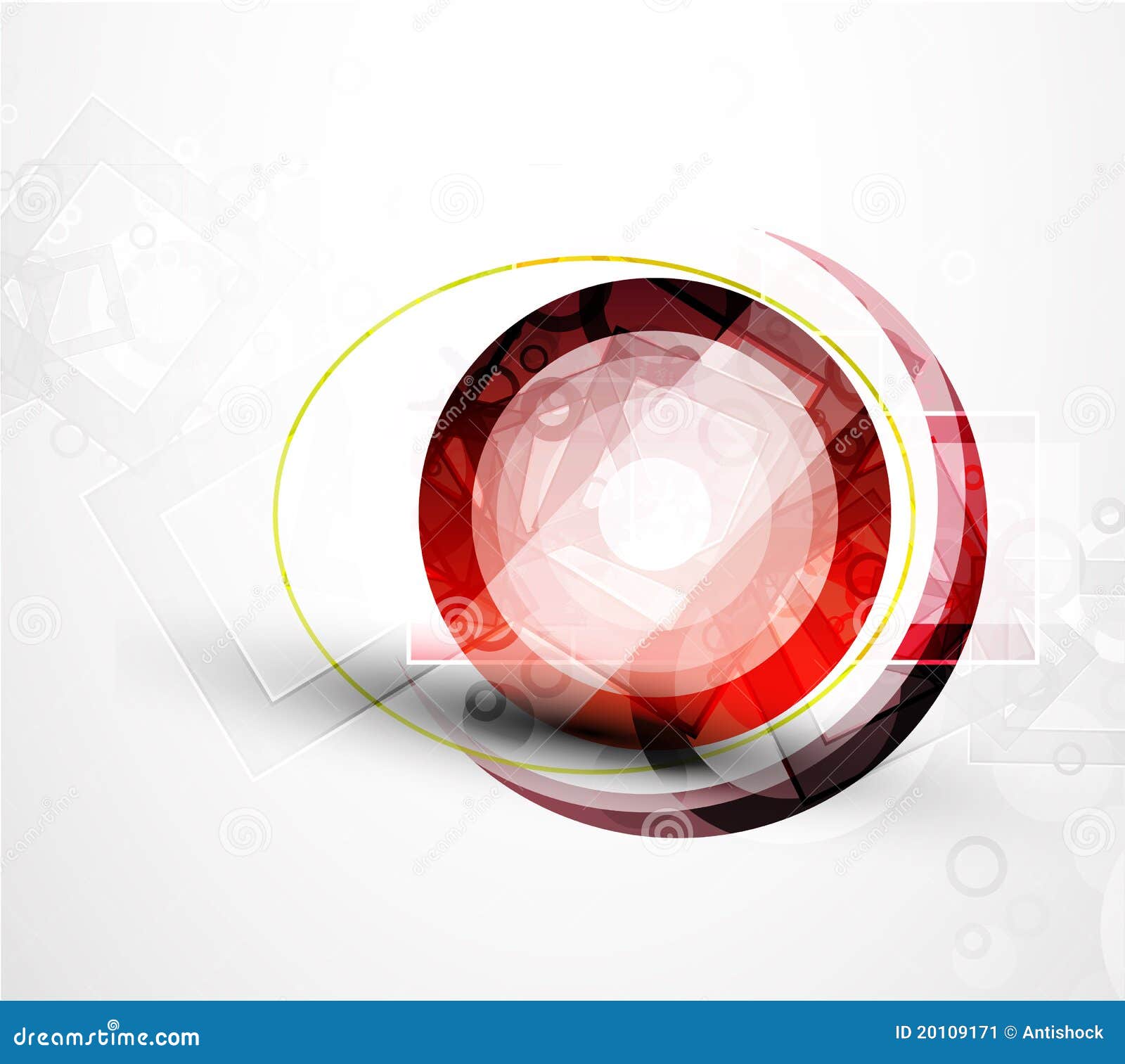 Abstract Techno Circle Vector Background Stock Vector - Illustration of ...