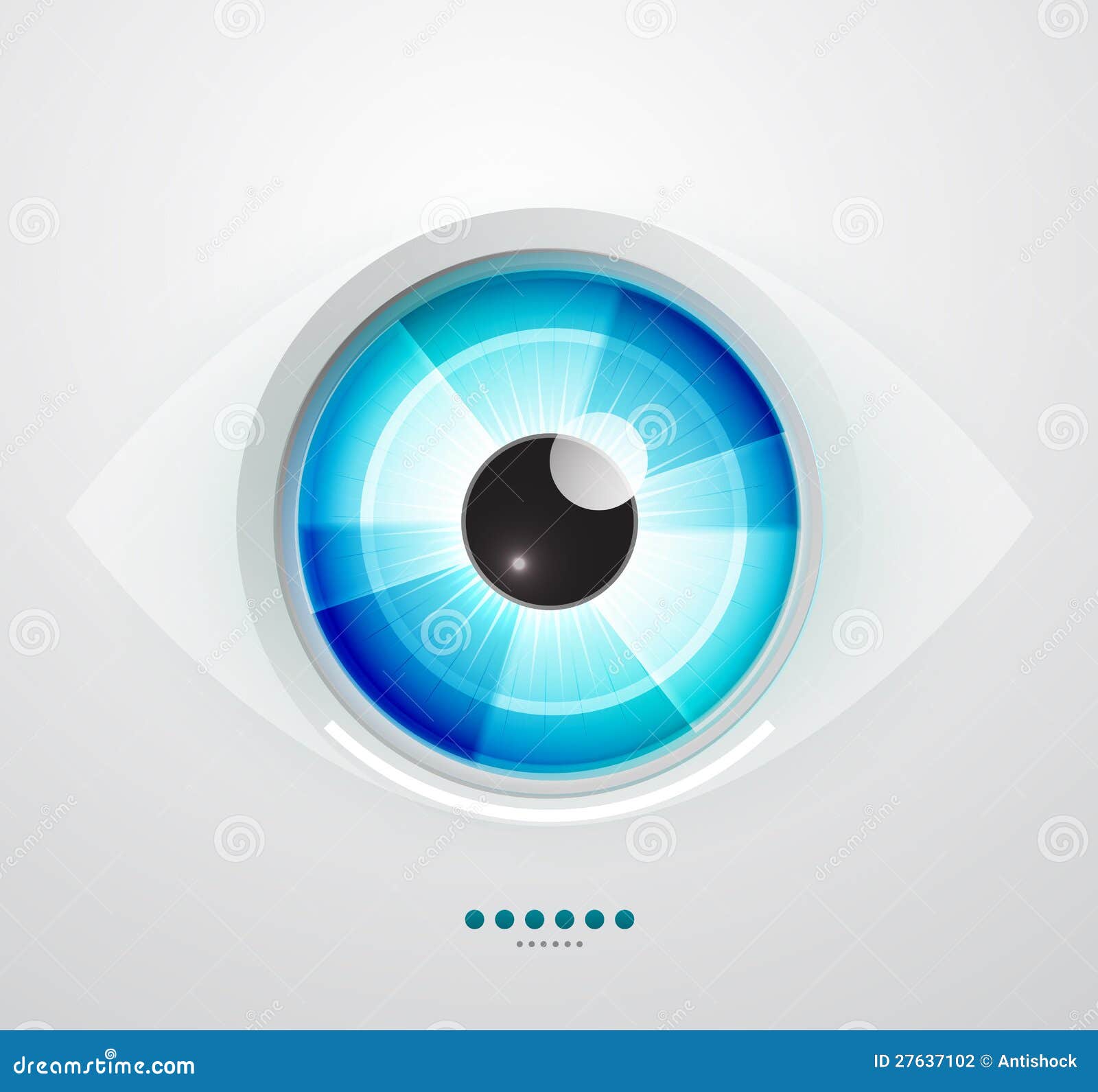 Abstract Techno Eye. Vector Illustration Stock Vector - Illustration of ...