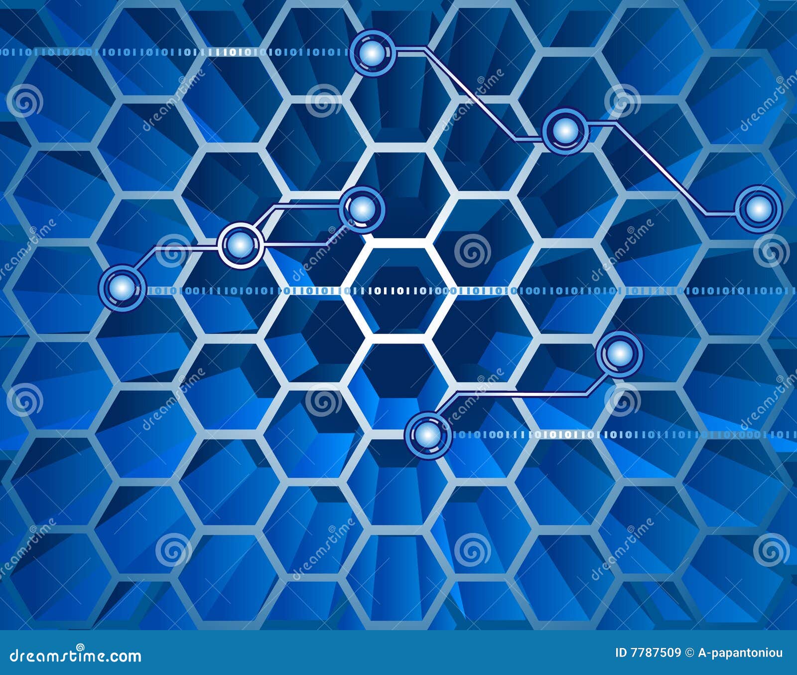 Abstract Techno Hive stock illustration. Illustration of hive - 7787509