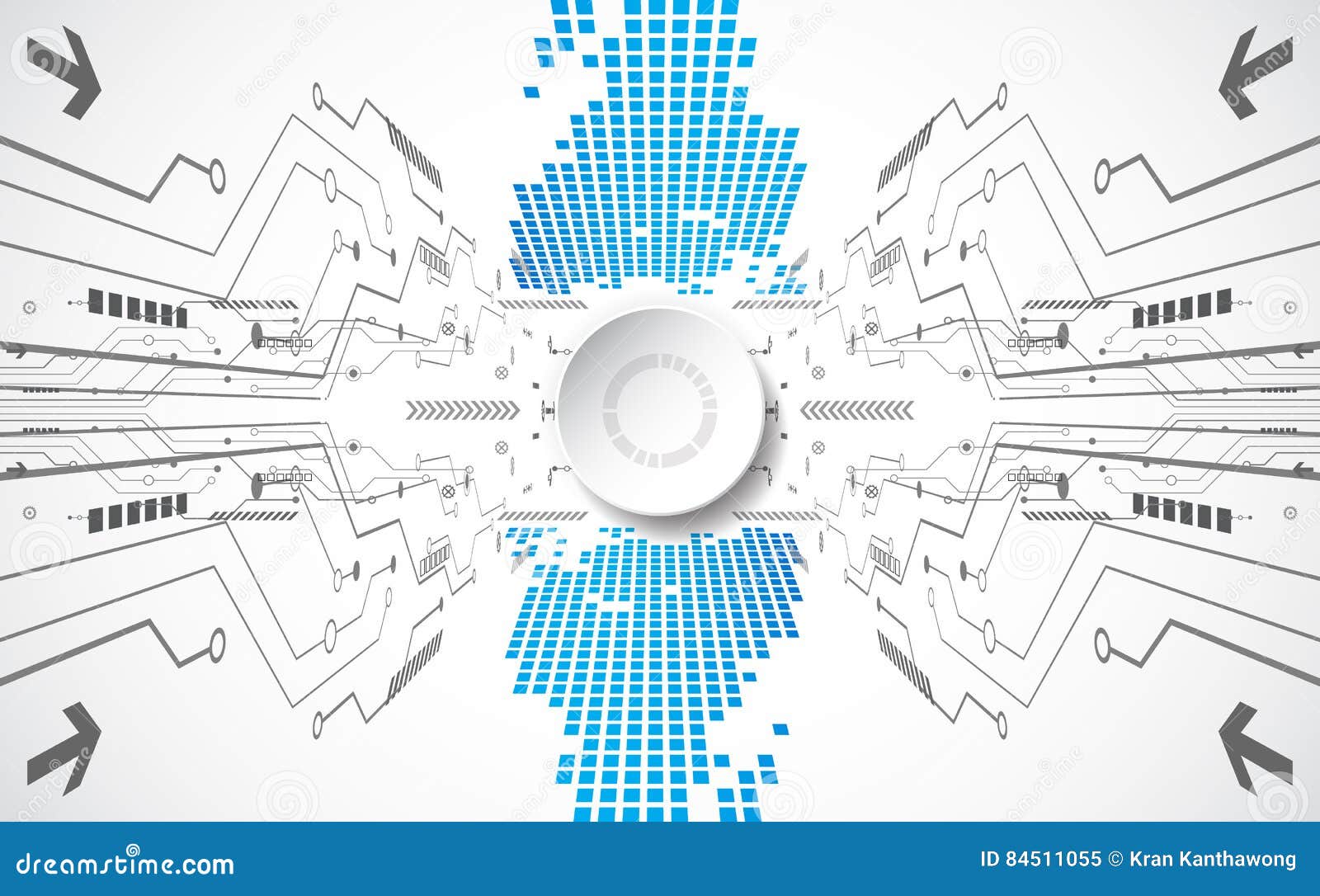 Abstract Technological Background Concept with Various Technology ...